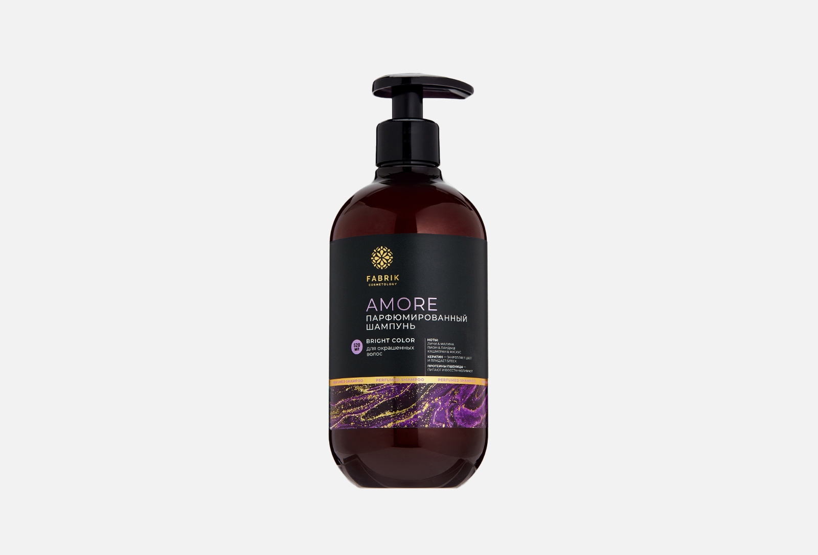Fabrik cosmetology Парфюмированный шампунь для волос amore 520 мл ...