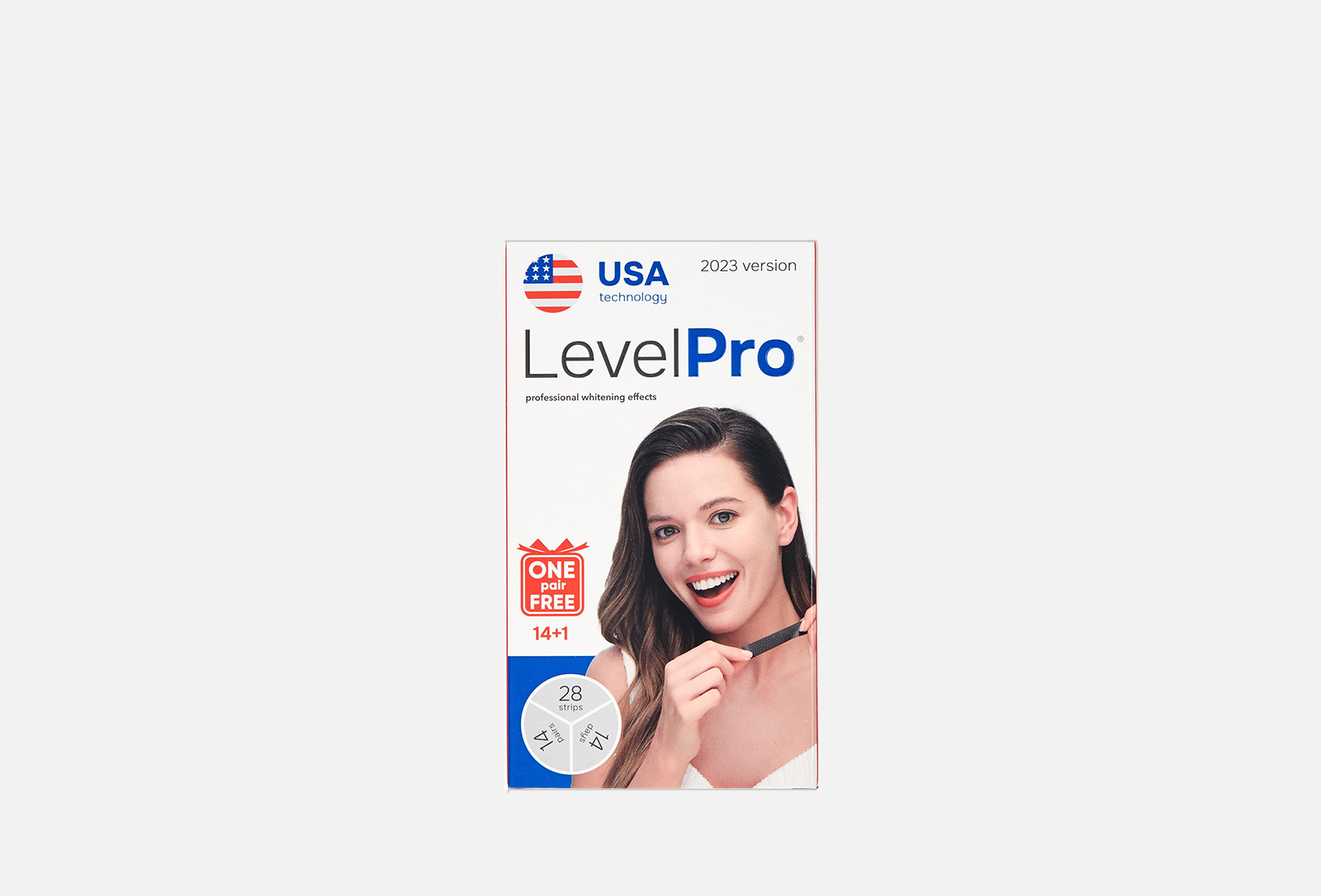 LevelPro Отбеливающие полоски Professional whiening effects 30 шт — купить в Москве