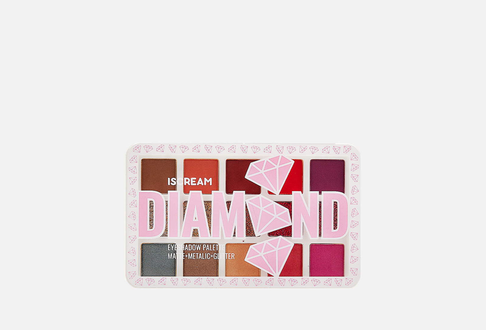 Iscream Палетка теней для век DIAMOND date 13.5 г — купить, цена в Москве