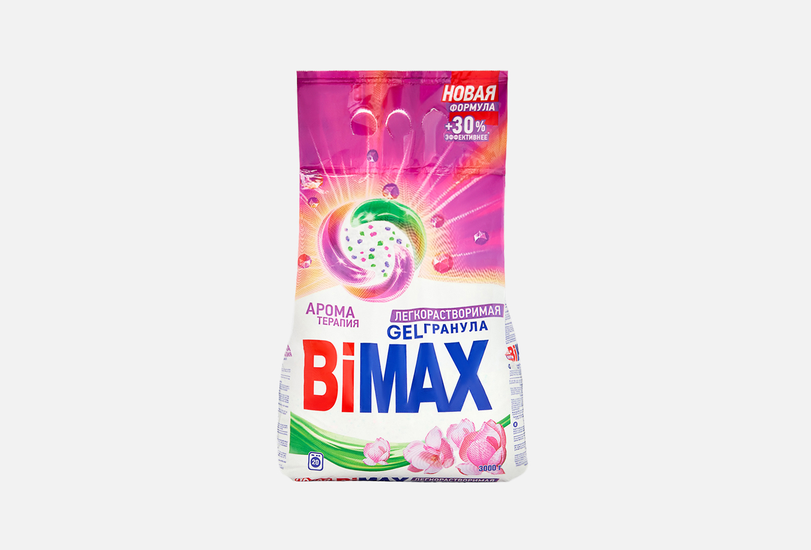 Bimax Стиральный порошок Aromatherapy 3000 г — купить, цена в Москве