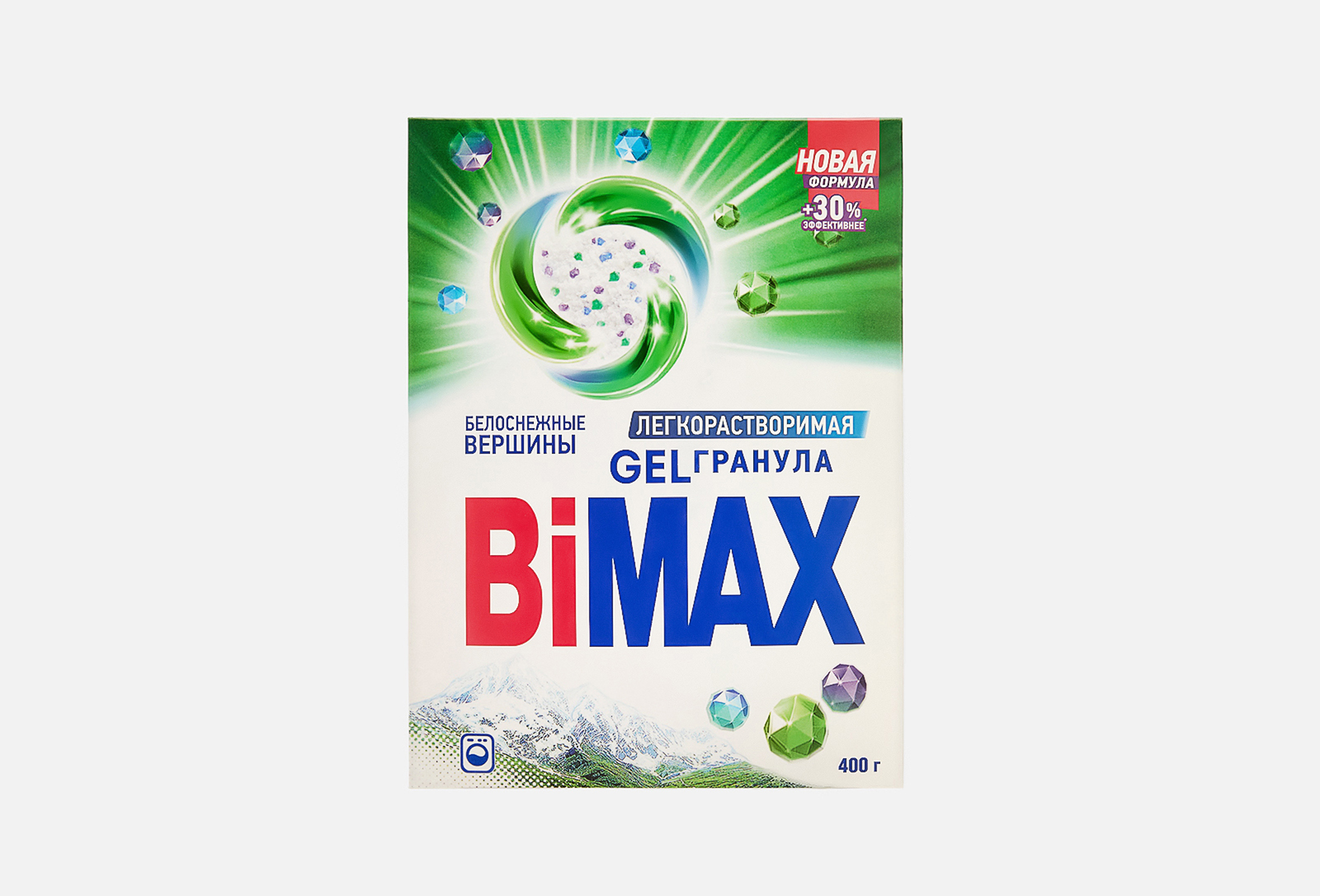 Bimax Стиральный порошок Белоснежные вершины 400 г — купить, цена в Москве