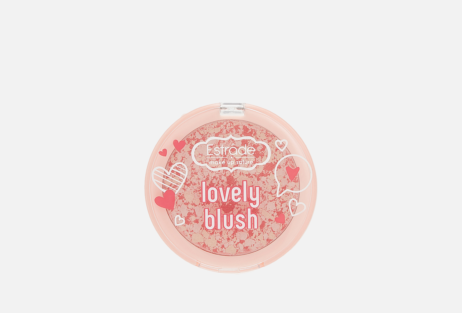 Estrade Румяна компактные Lovely Blush 201, Матовый нежный светло ...