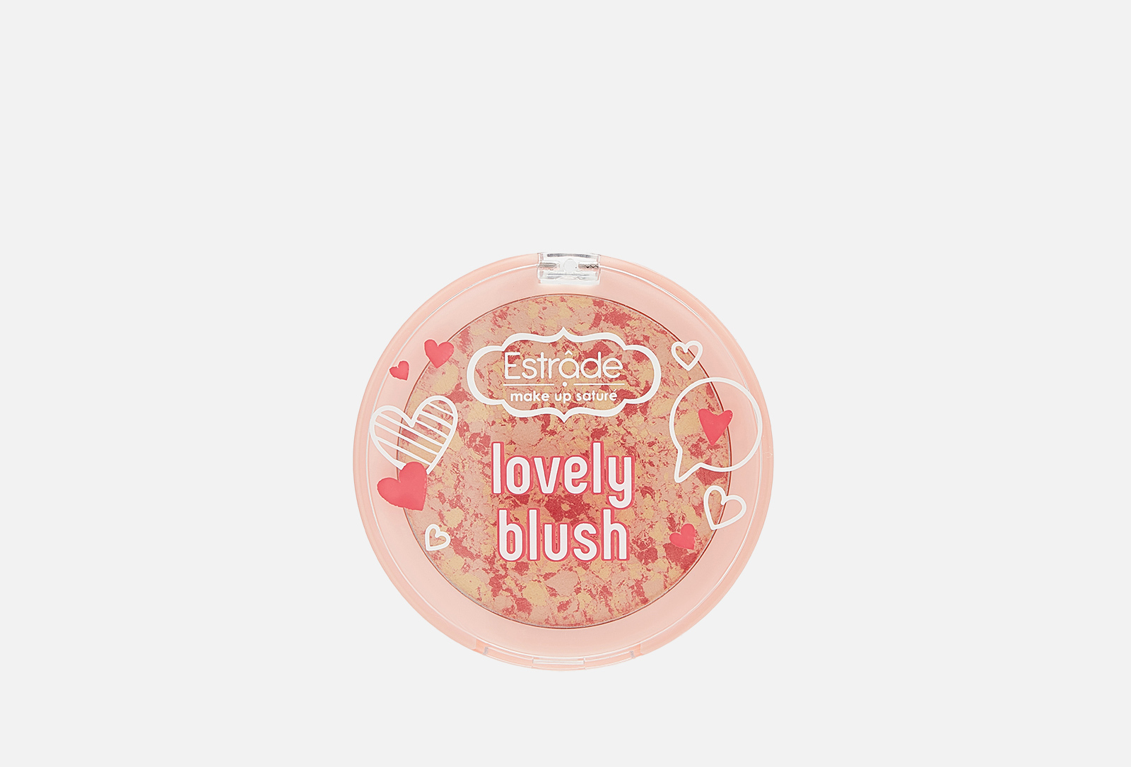 Estrade Румяна компактные Lovely Blush 202, Матовый сочный персиковый 5 ...