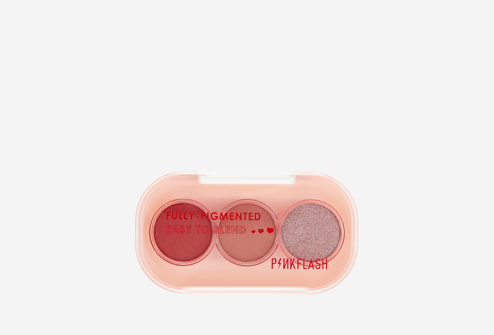 Pink Flash Тени для век Eye shadow, 3 colors RD01, Ягодный мусс 4 г ...