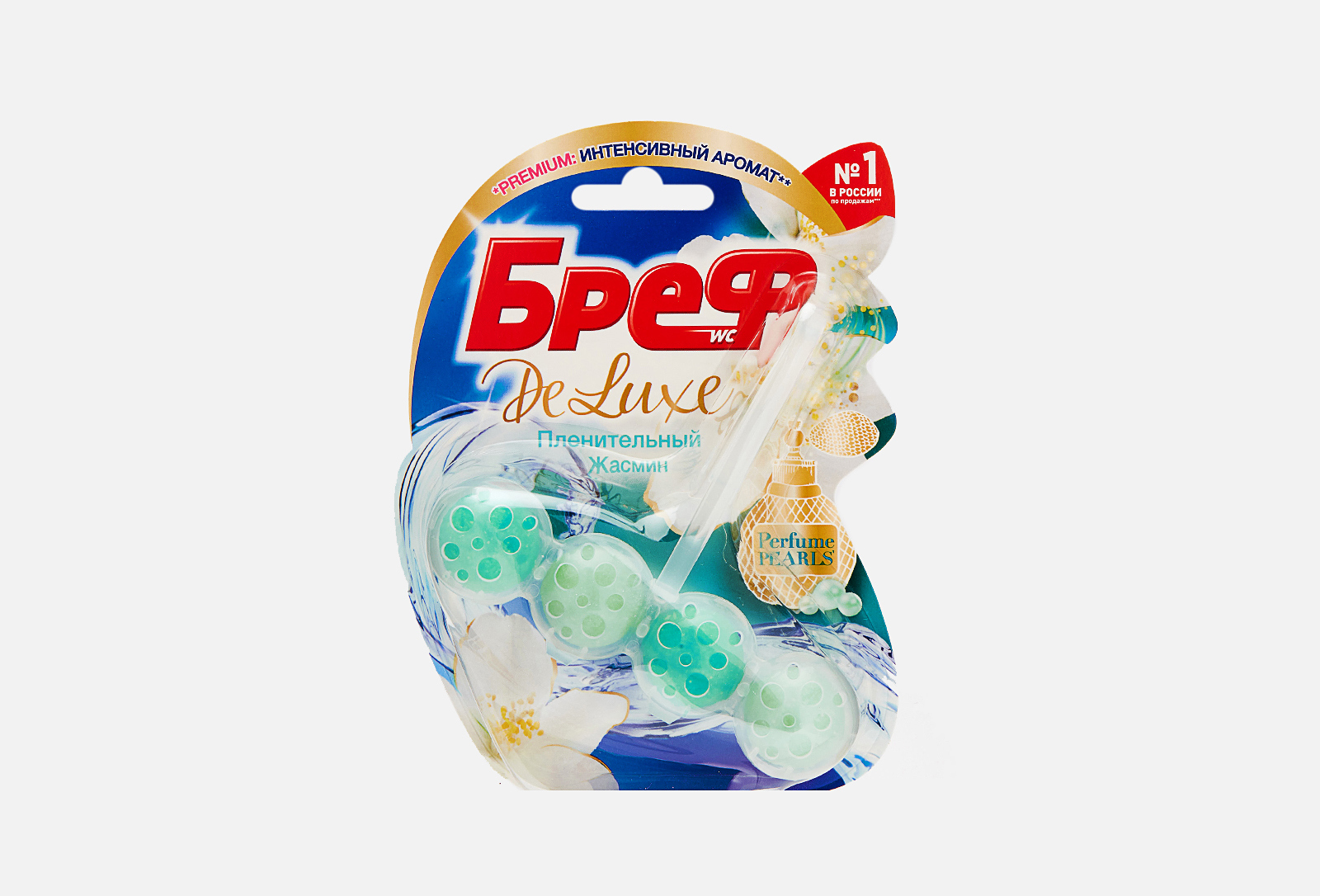 Бреф Туалетный блок для унитаза DeLuxe 1 шт — купить, цена в Москве