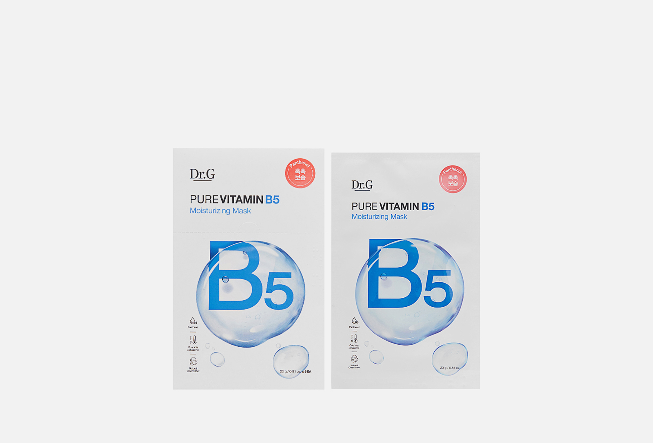 Dr.G Увлажняющие маски для лица PURE VITAMIN B5 5 шт — купить, цена в ...
