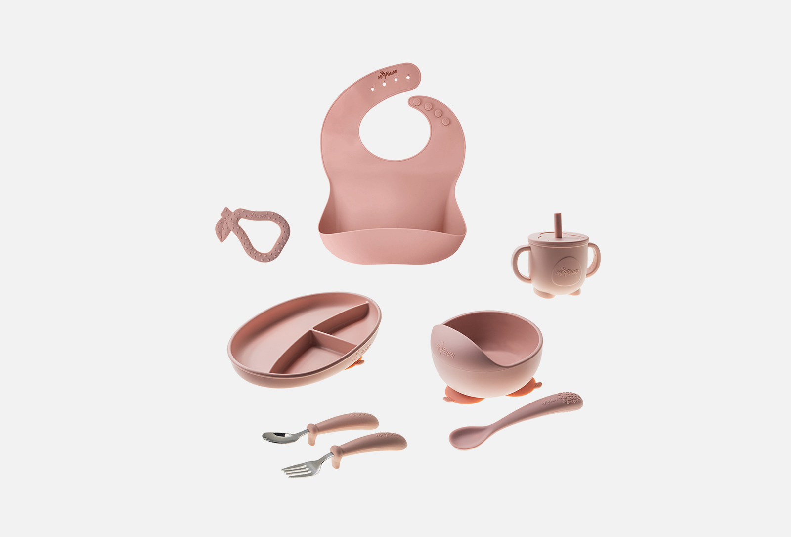 Miyoumi Набор детской посуды для кормления малышей Blush 8 шт — купить ...