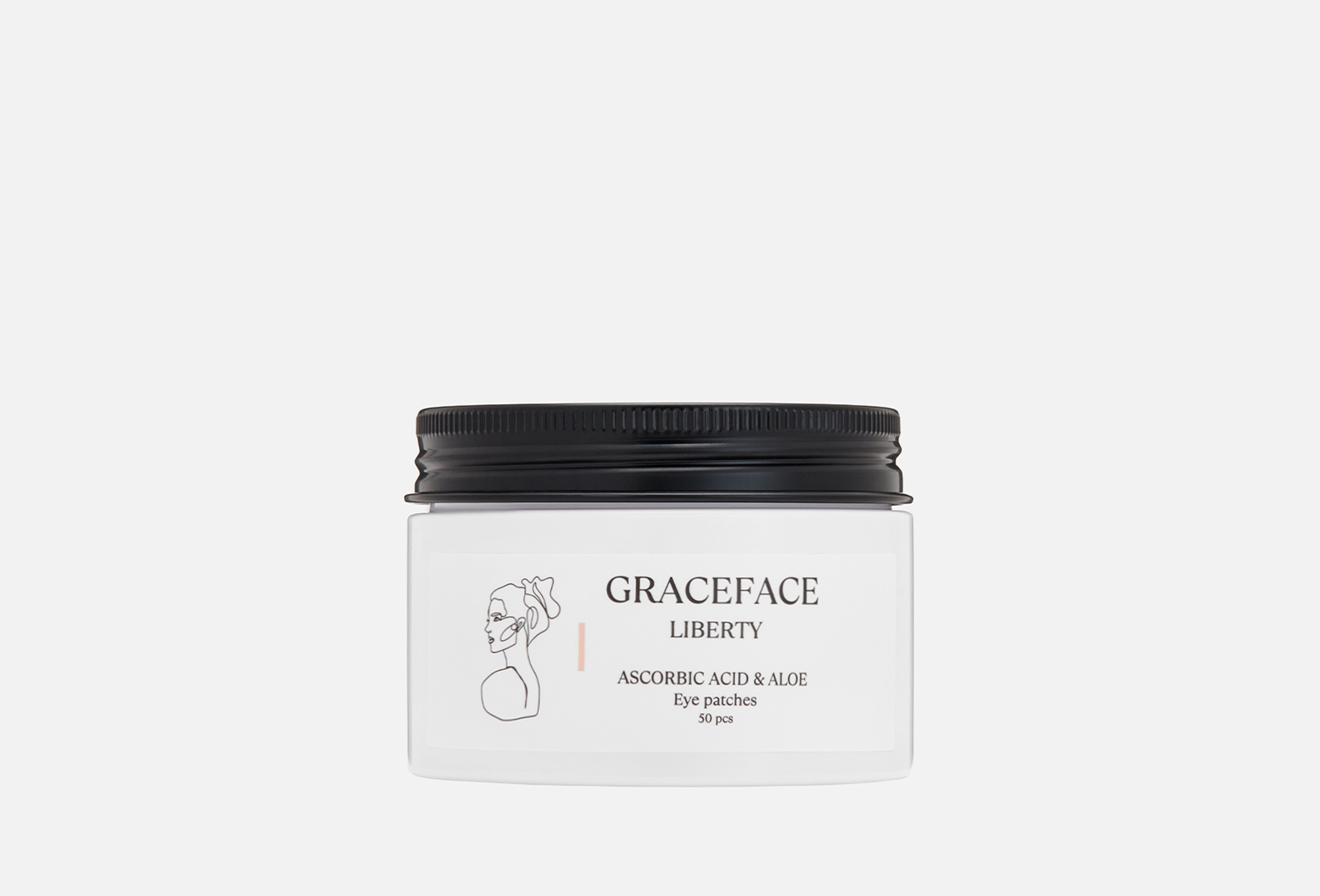 GRACEFACE Патчи тканевые увлажняющие для глаз Vitamin C and aloe extract 50 шт — купить, цена в ...