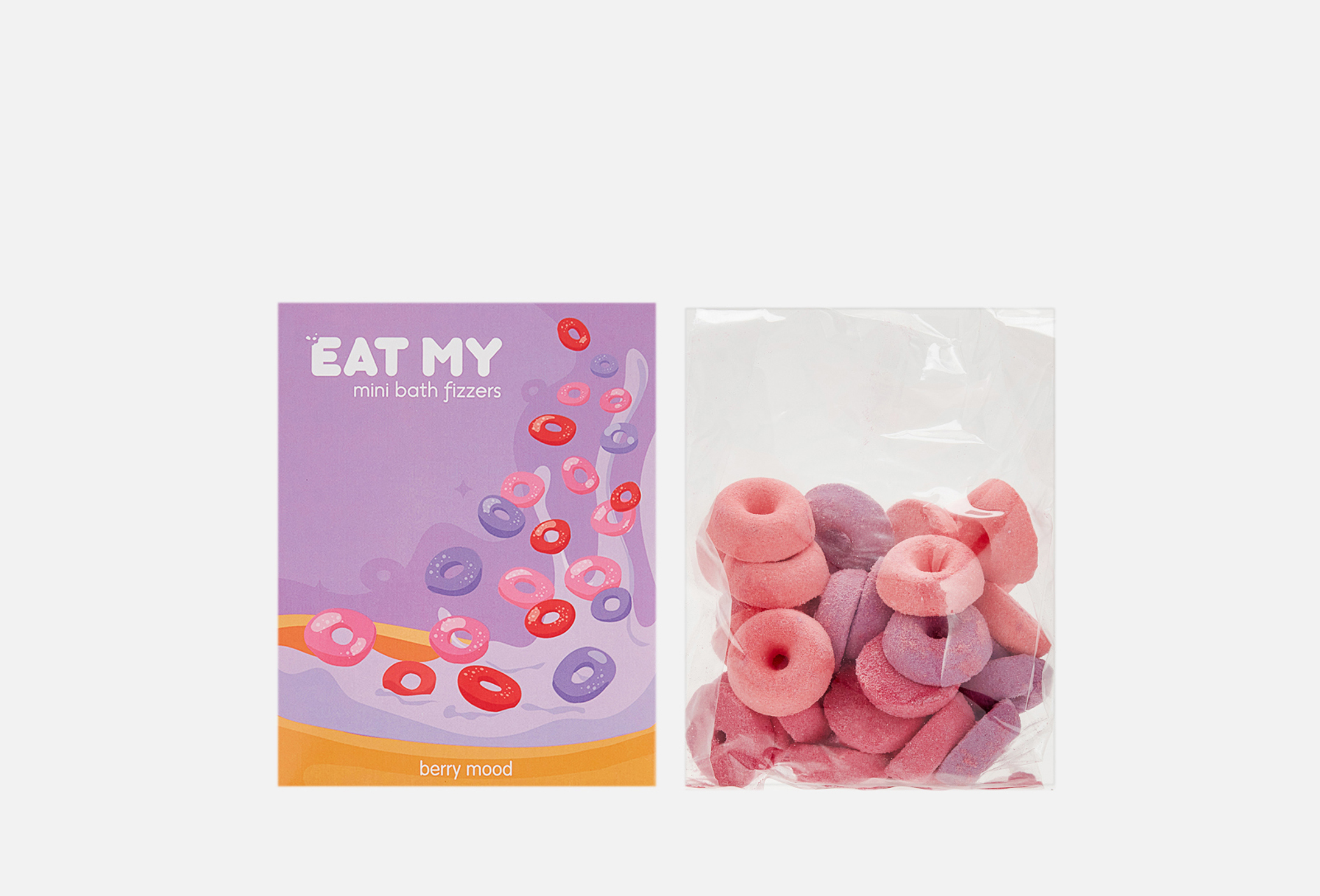 EAT MY Мини-бомбочки для ванны Berry mood — купить, цена в Москве