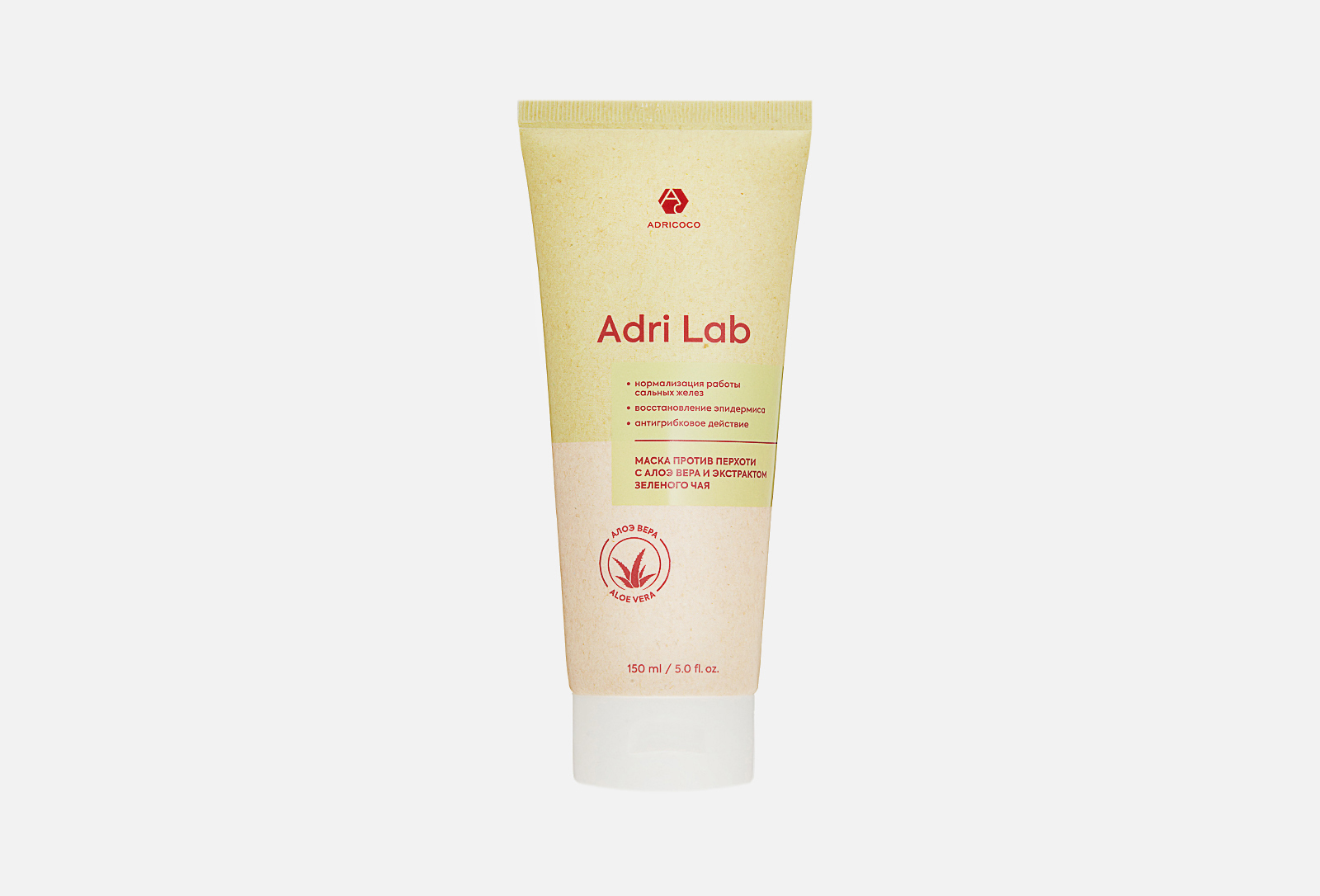 Adricoco Маска для волос против перхоти Adri Lab with aloe vera and green tea 150 мл — купить в ...