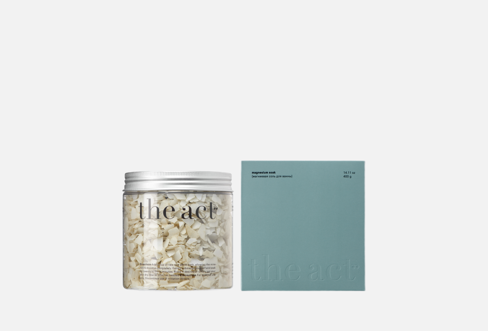 The Act Магниевая соль для ванны magnesium soak 400 г — купить, цена в ...