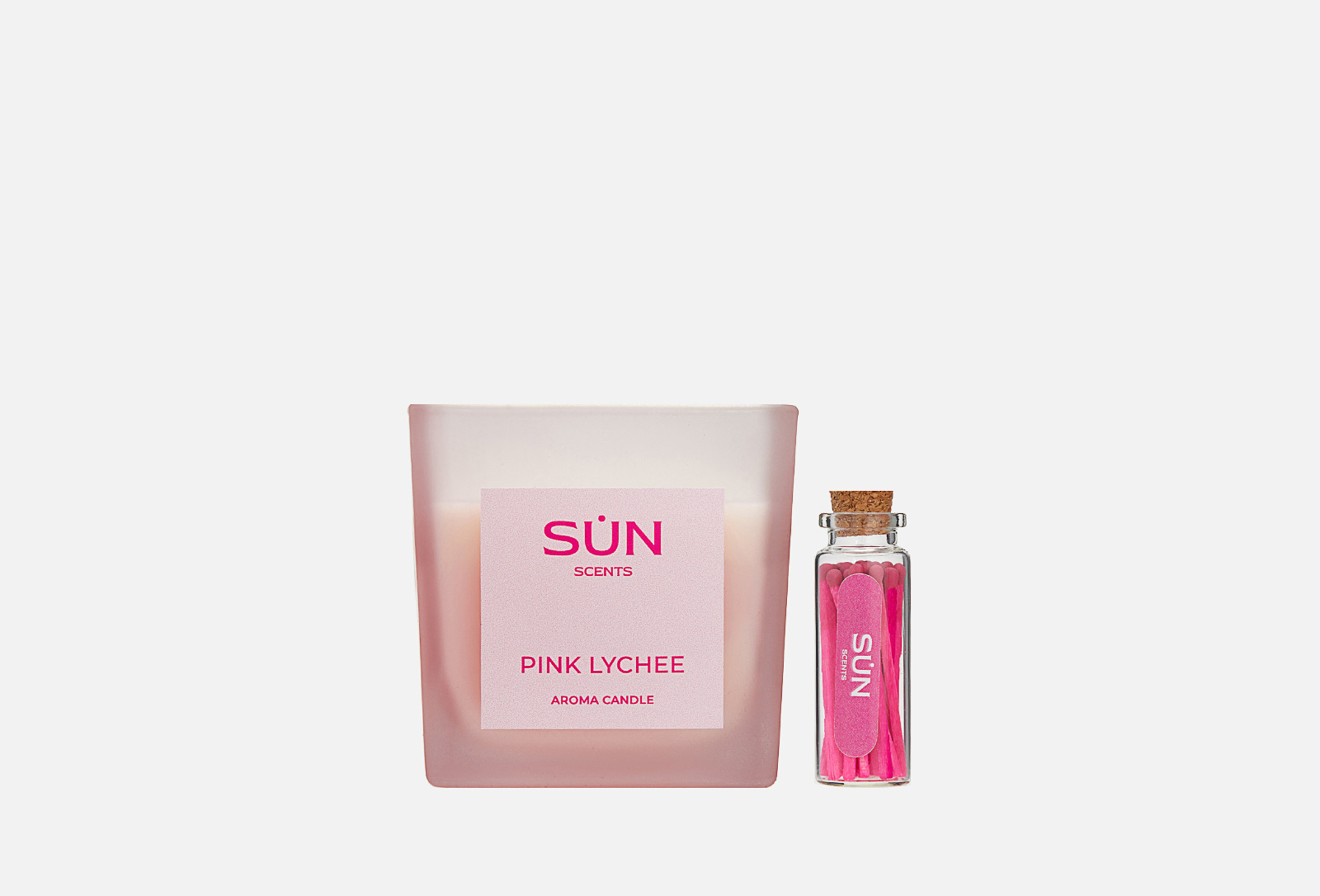 SUN SCENTS АРОМАТИЧЕСКАЯ СВЕЧА PINK LYCHEE 250 мл — купить, цена в Москве