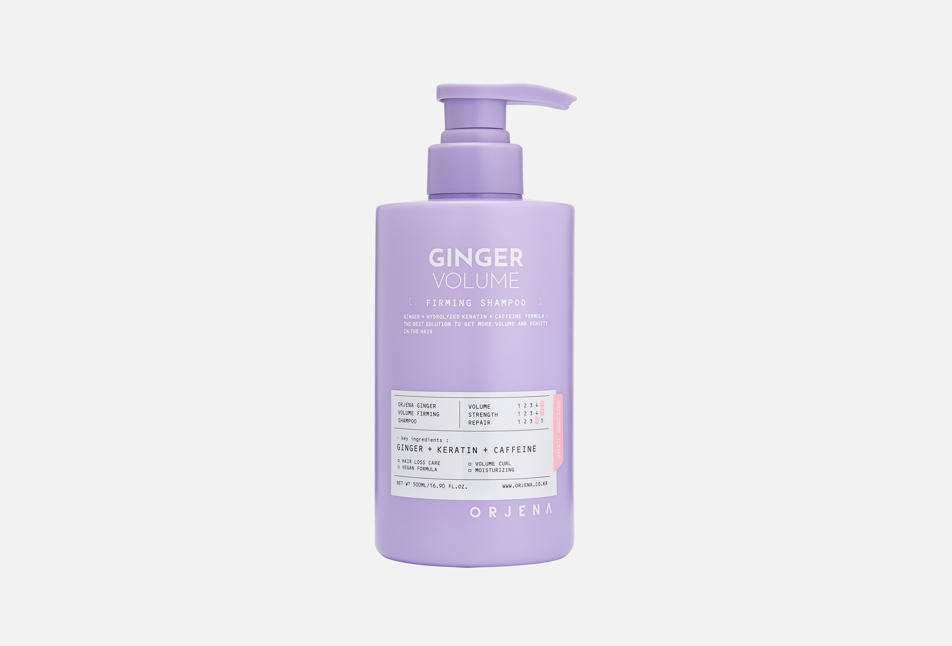 ORJENA Шампунь для объема волос Ginger Volume Firming Shampoo 500 мл ...