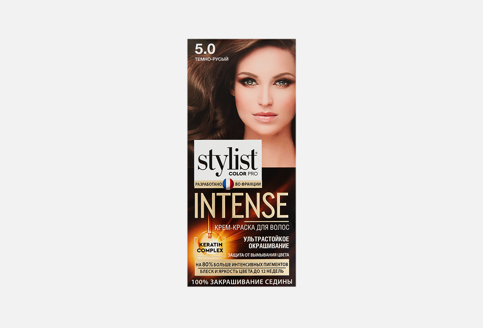 Stylist Color Pro Крем-краска для волос STYLIST COLOR PRO INTENSE 5.0 ...