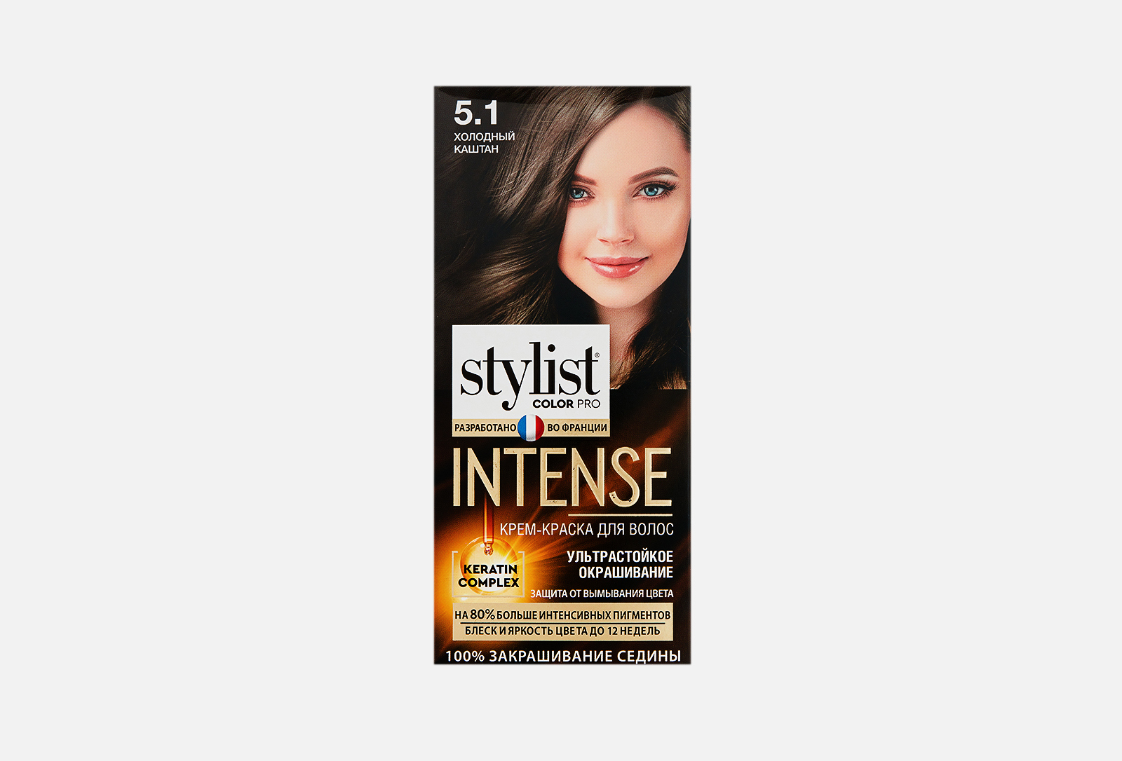 Stylist Color Pro Крем-краска для волос STYLIST COLOR PRO INTENSE 5.1 ...