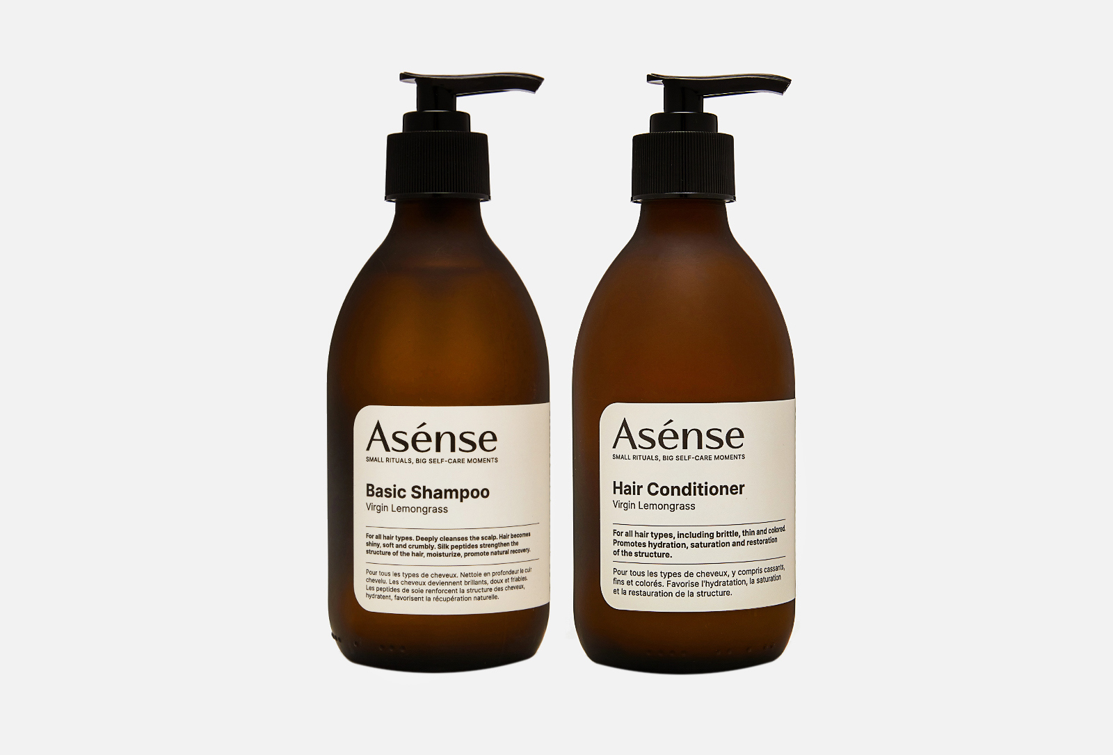 Asense Подарочный набор: Шампунь и Кондиционер для волос Virgin Lemongrass 2 шт — купить, цена в ...