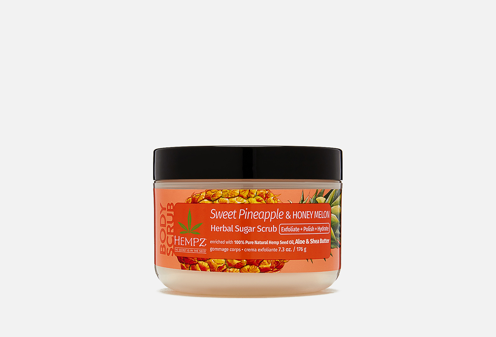 HEMPZ Скраб сахарный для тела Sweet Pineapple & Honey Melon 176 г ...