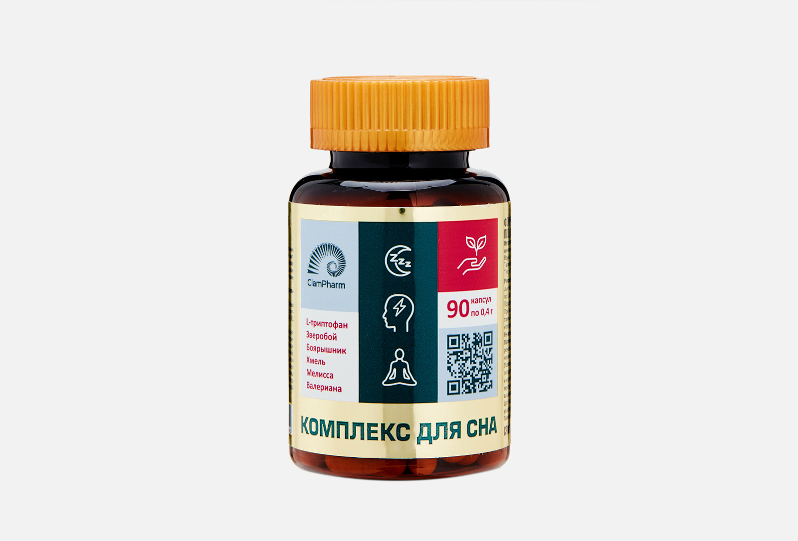 CLAMPHARM БАД от стресса и тревоги Sleep Complex L-триптофан, зверобой ...