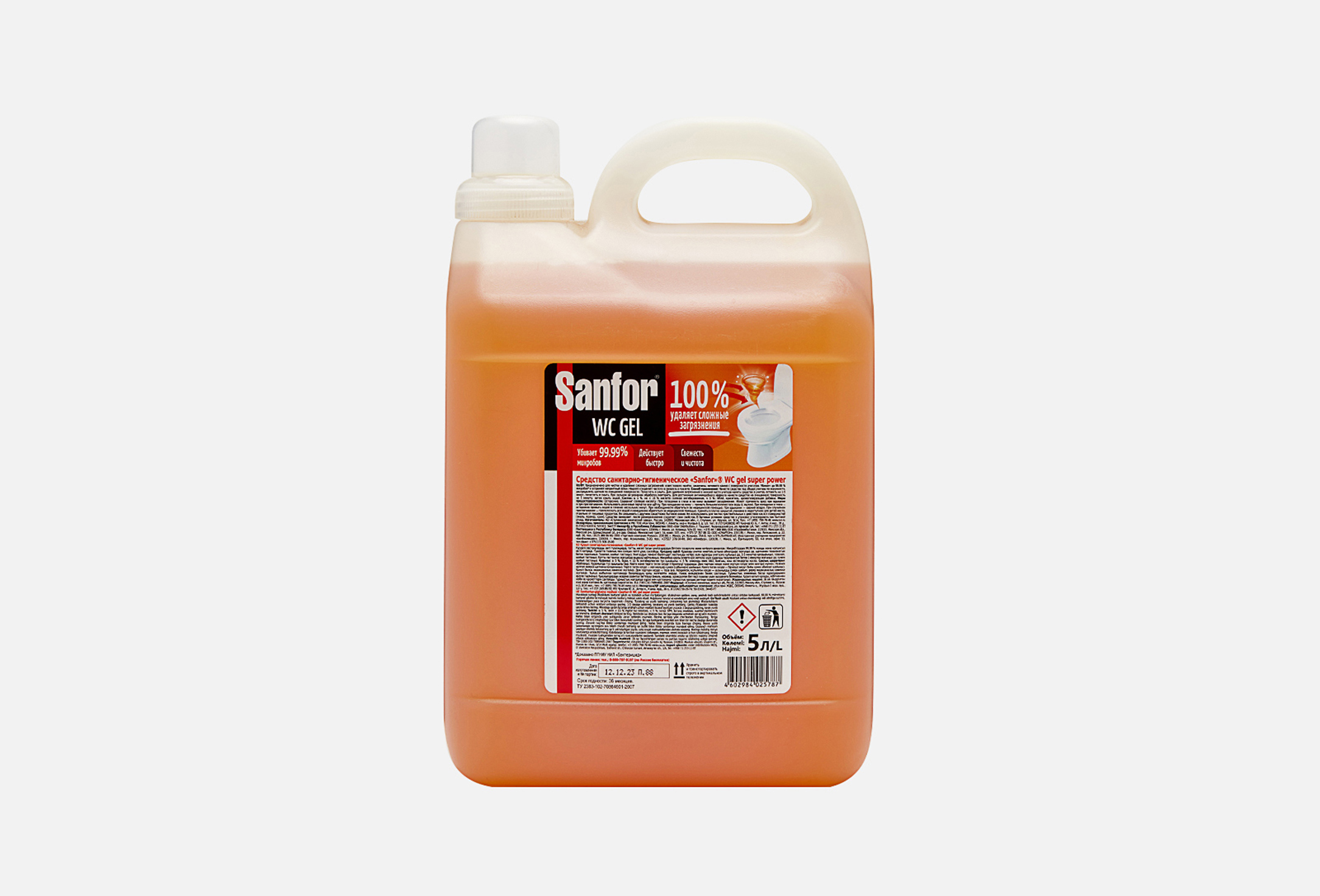 Sanfor Гель для чистки against complex contaminants 5 л — купить, цена ...