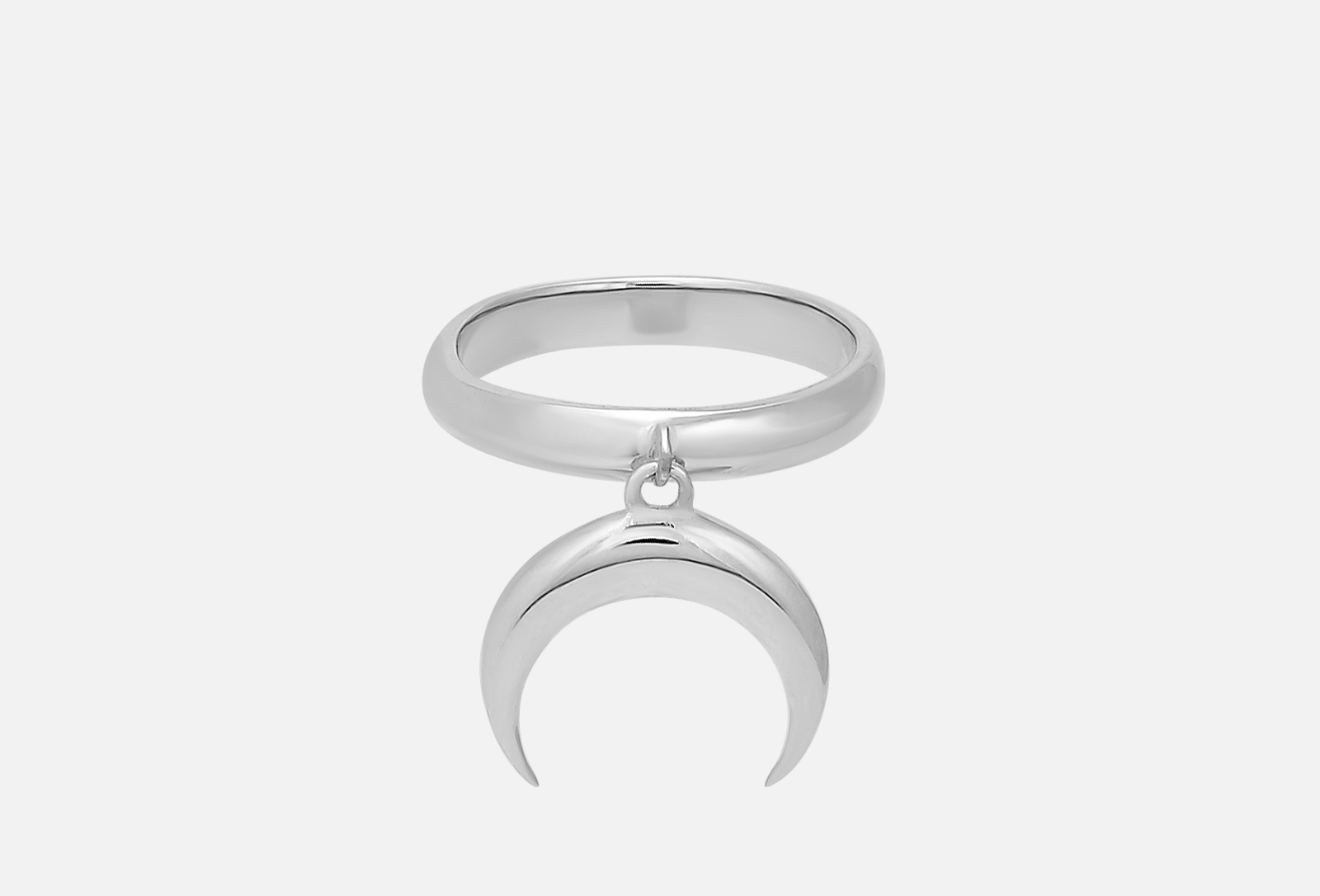 Aura Jewelry Кольцо серебряное Half Moon 16,5 — купить в Москве