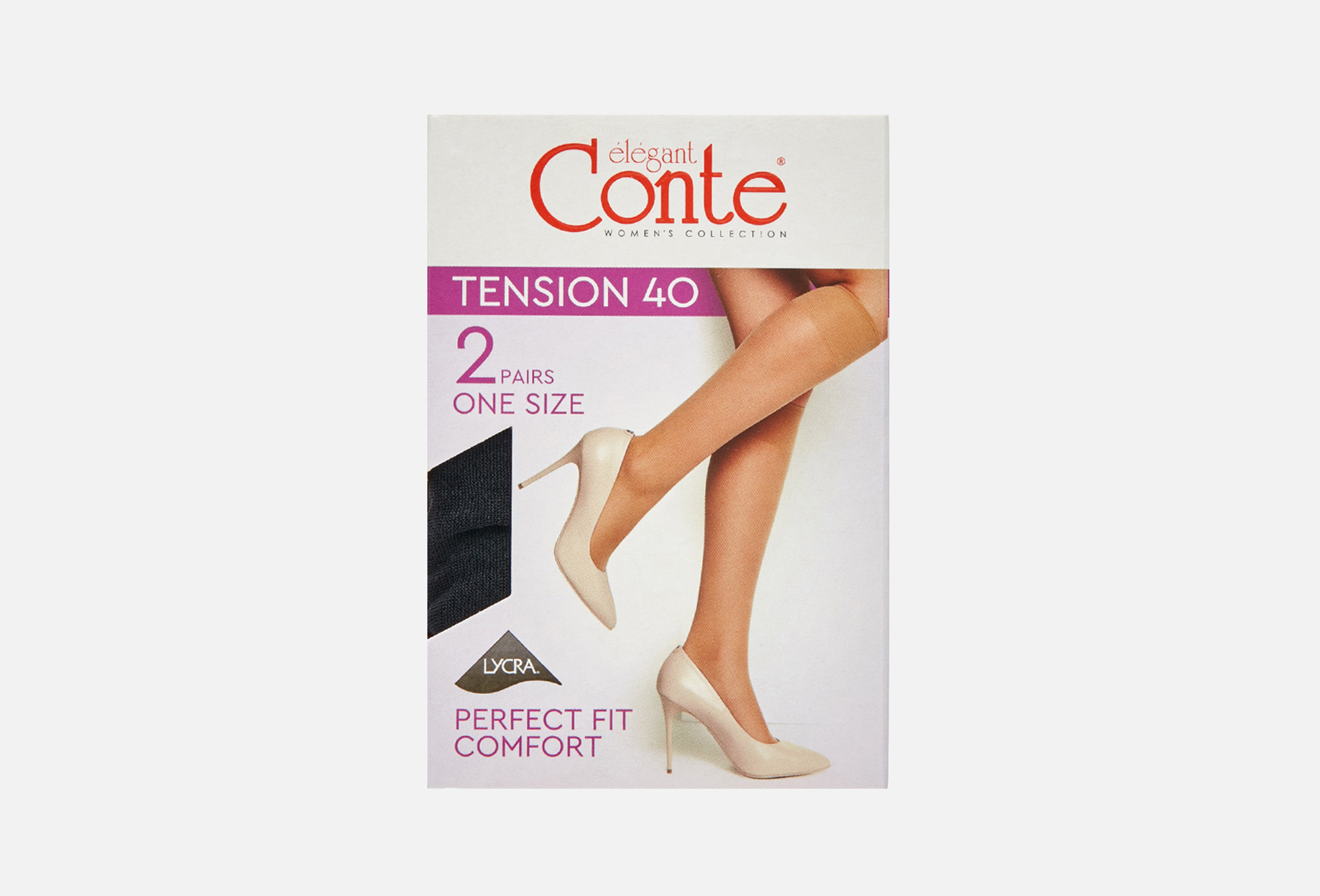 CONTE ELEGANT Гольфы Tension 40 den Nero 2 пар — купить, цена в Москве