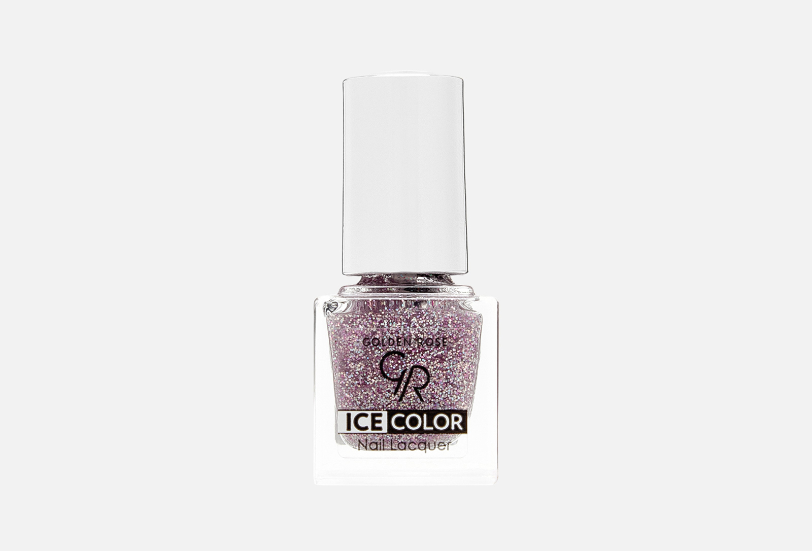 Golden Rose Лак для ногтей ICE COLOR 195, Красно-розовый с ...
