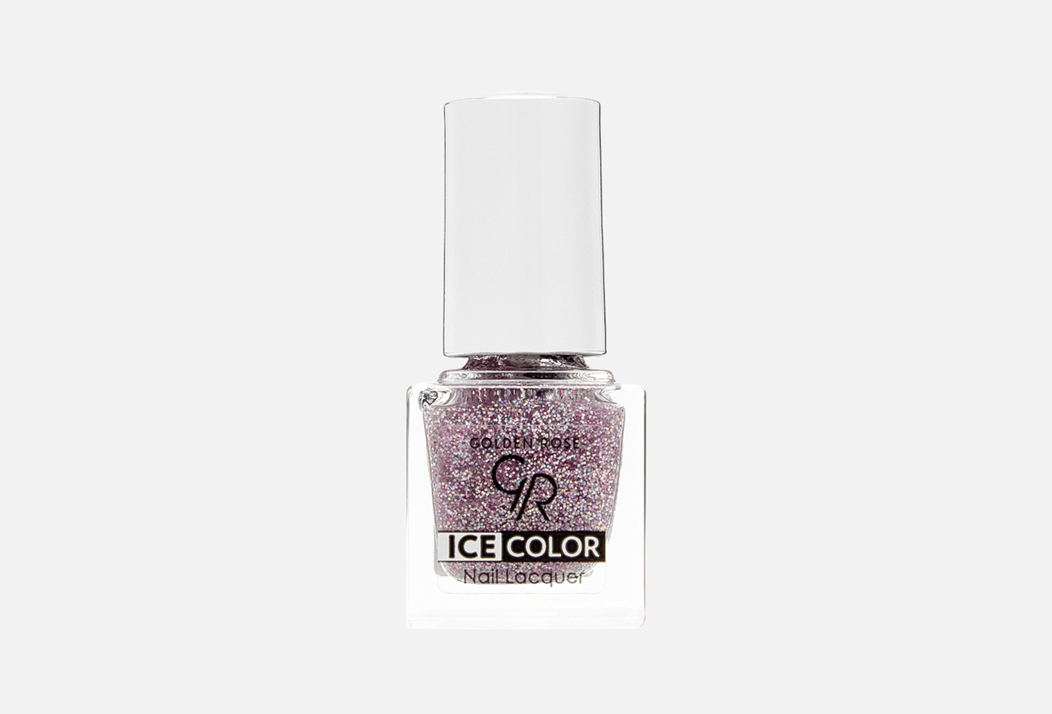 Golden Rose Лак для ногтей ICE COLOR 195, Красно-розовый с ...