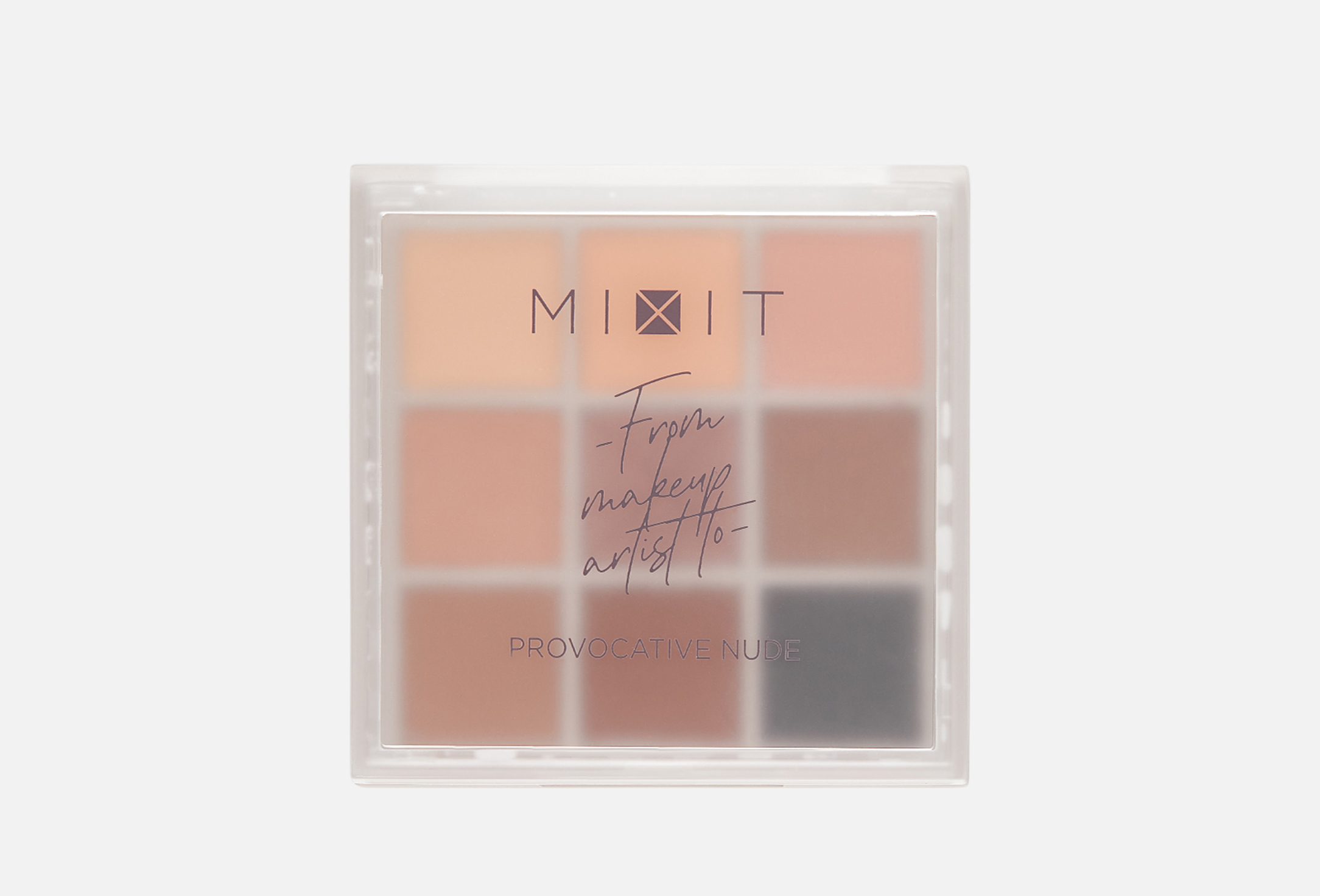 MIXIT Палетка теней для век Provocative nude 10 г — купить, цена в Москве