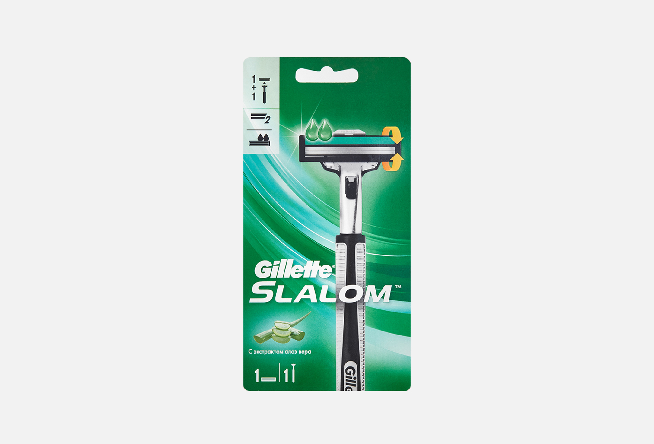 Gillette Набор для бритья SLALOM 3 шт — купить, цена в Москве