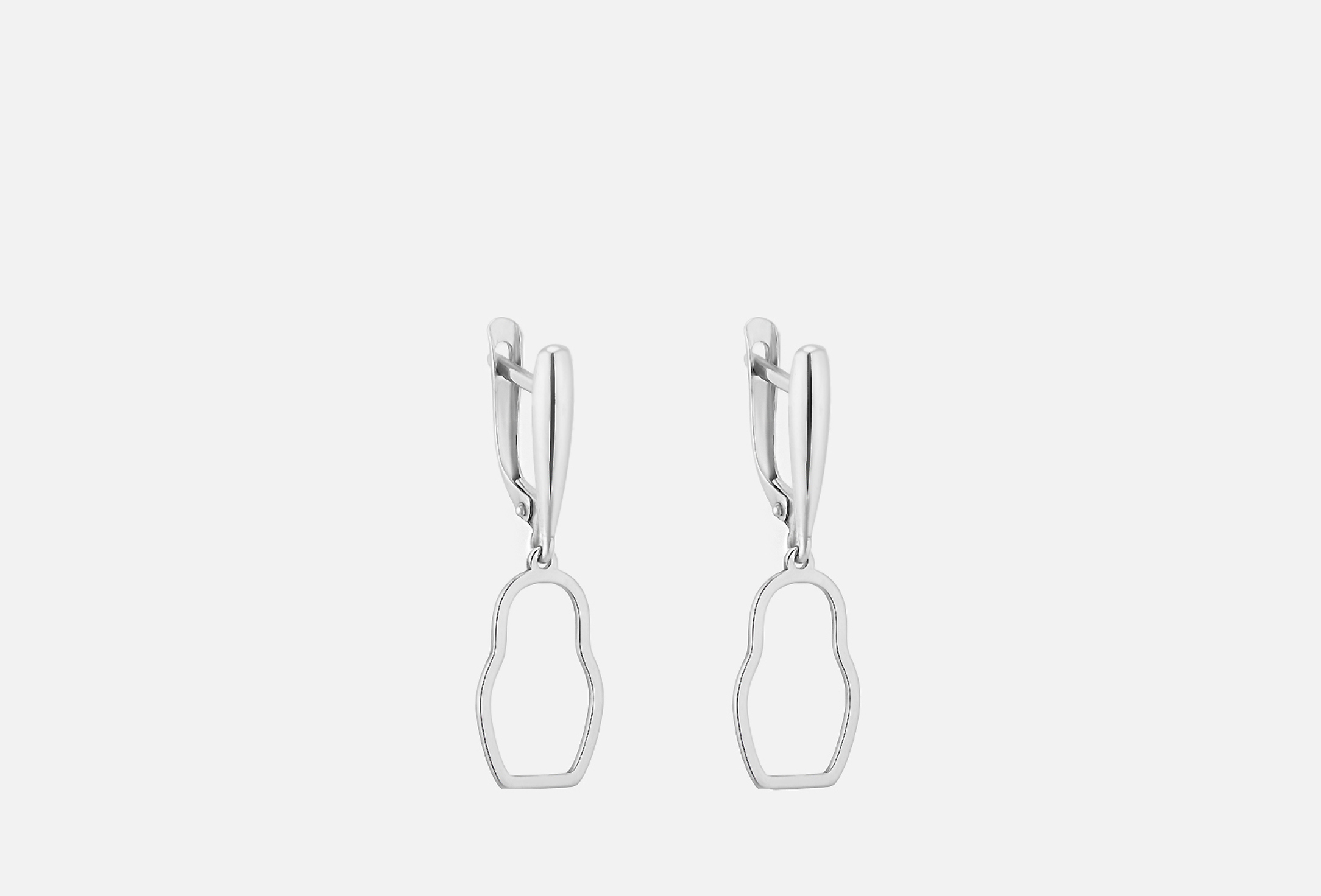 Matryoshka Серьги серебряные Pure lock 2 шт — купить, цена в Москве