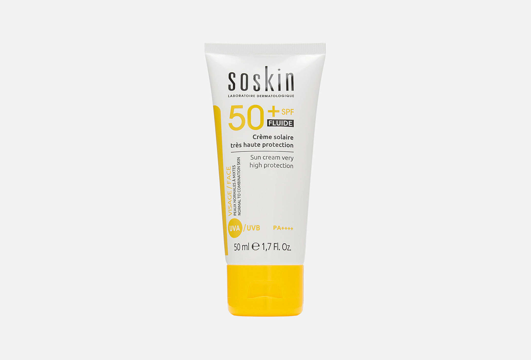 Soskin Солнцезащитный флюид для лица с SPF 50 Sun Cream Fluid 50 мл ...