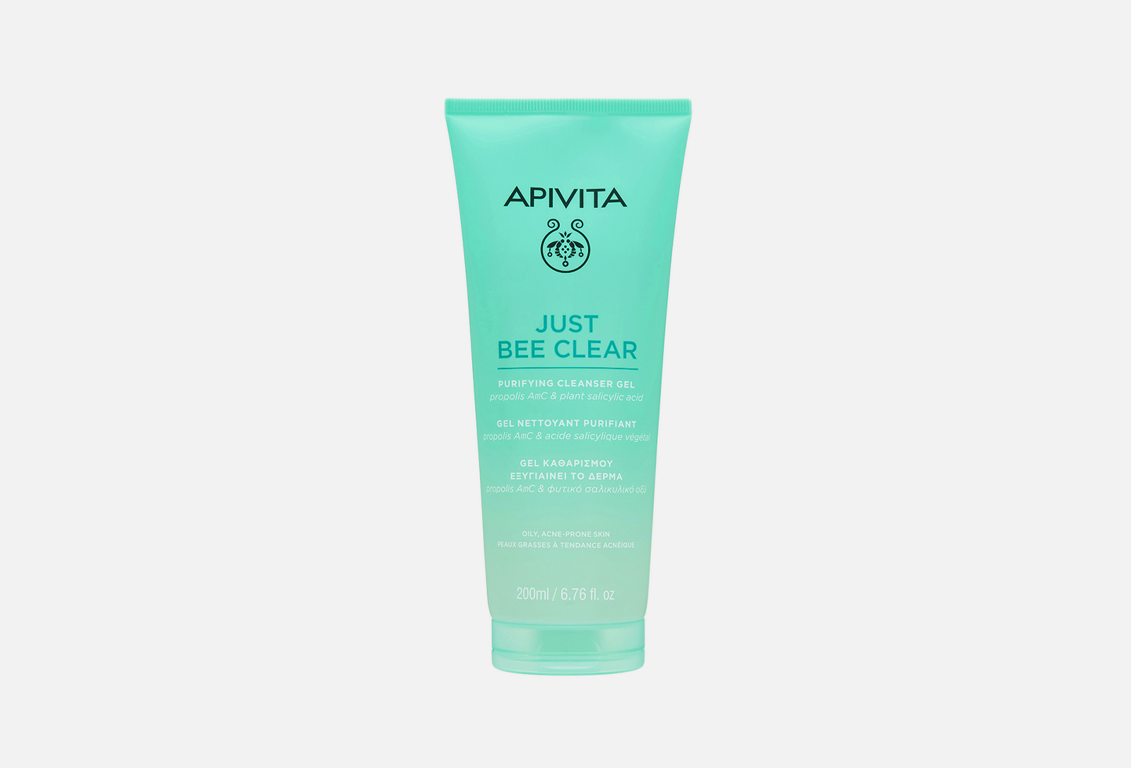 APIVITA Очищающий гель для лица и тела JUST BEE CLEAR PURIFYING 200 мл — купить, цена в Москве