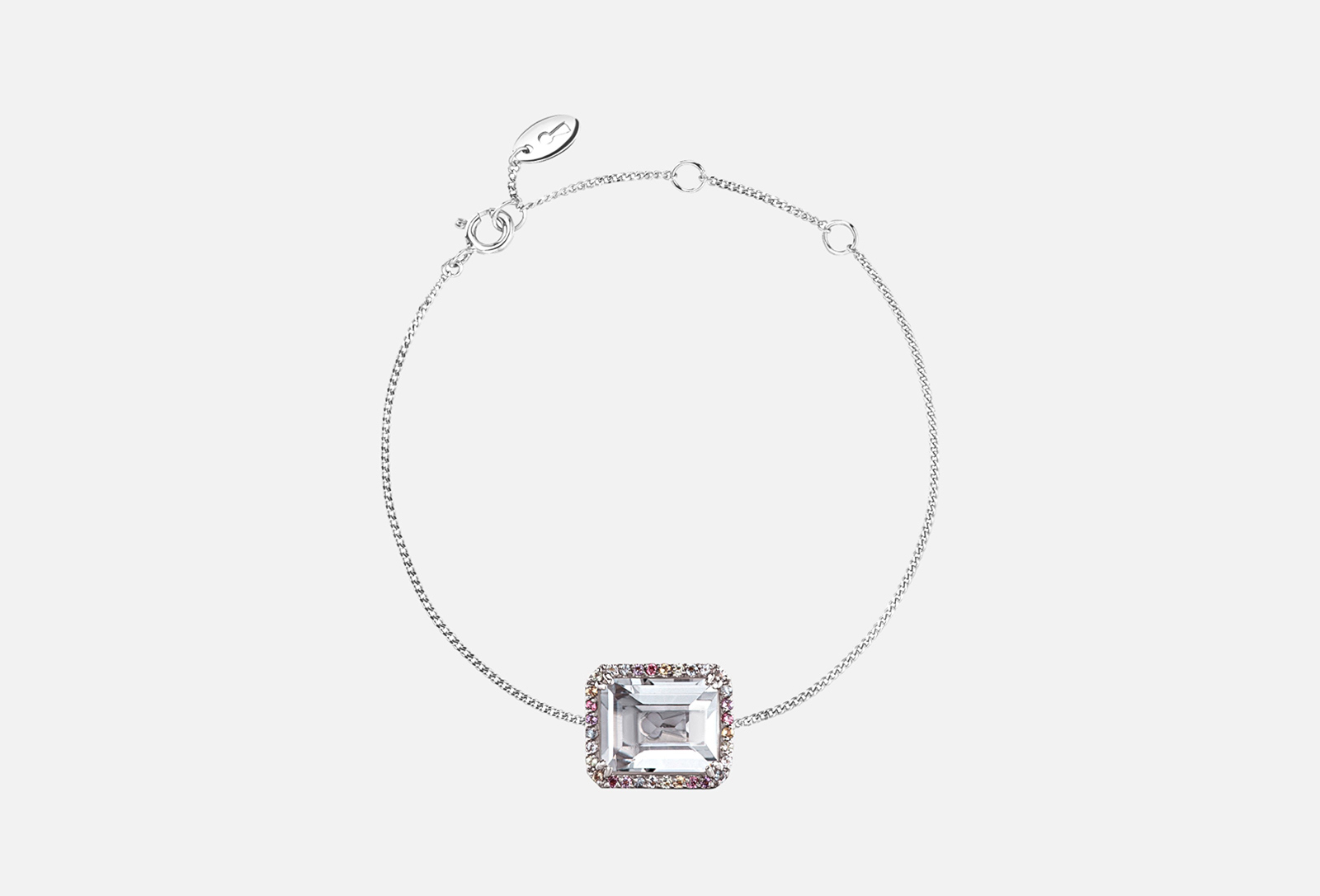 SECRETS jewelry Браслет серебряный Радужный 1 шт — купить, цена в Москве