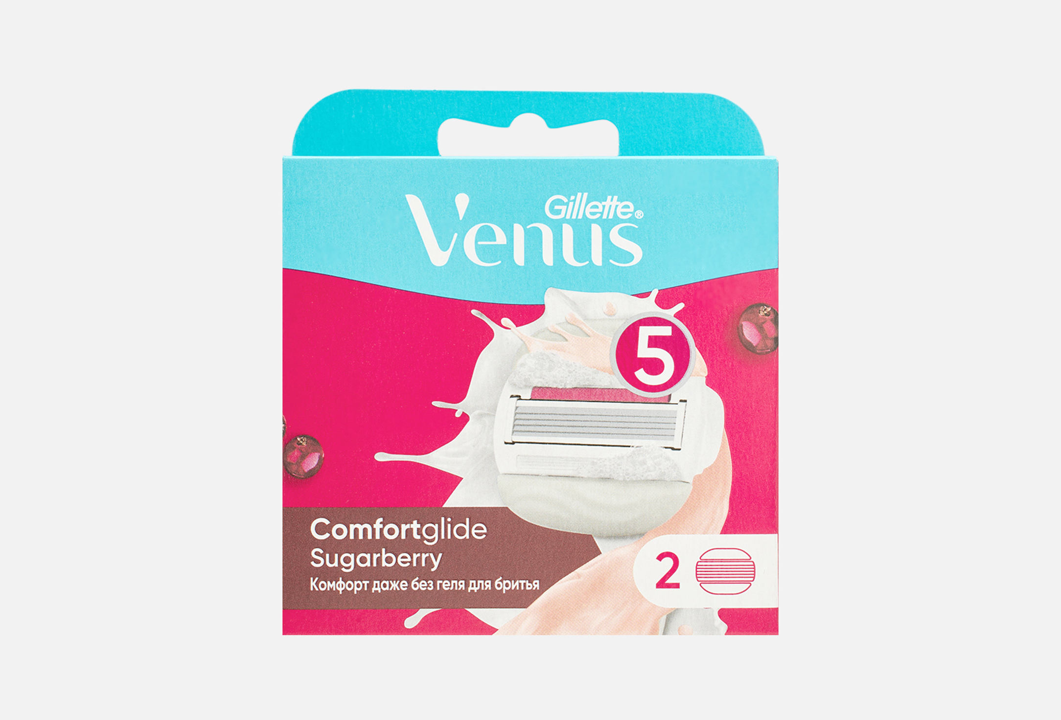 Gillette Сменные кассеты для бритья Comfortglide Sugarberry 2 шт ...