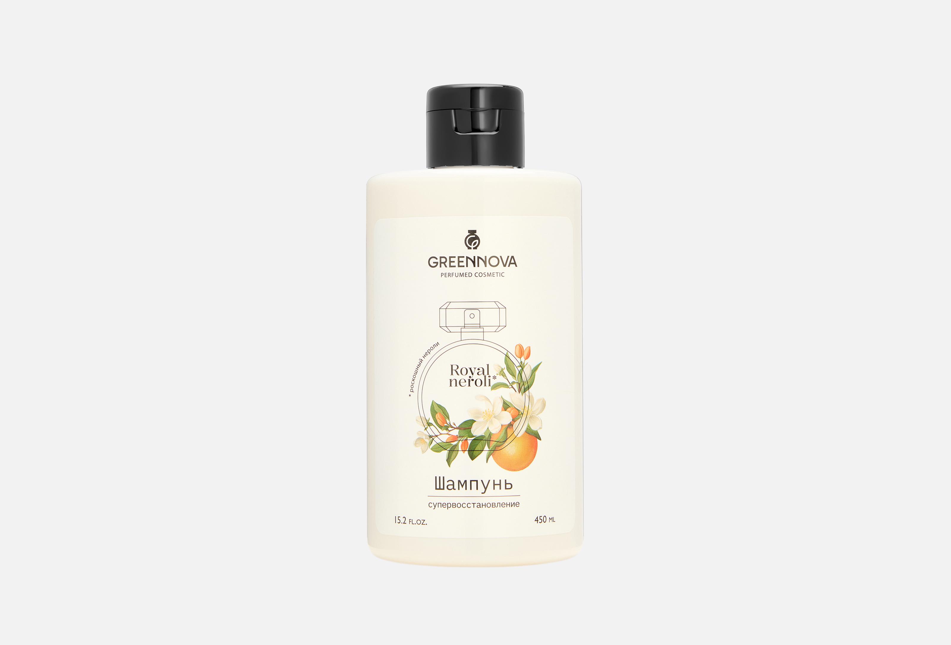 Greennova Парфюмированный шампунь для волос Luxurious neroli 450 мл — купить, цена в Москве
