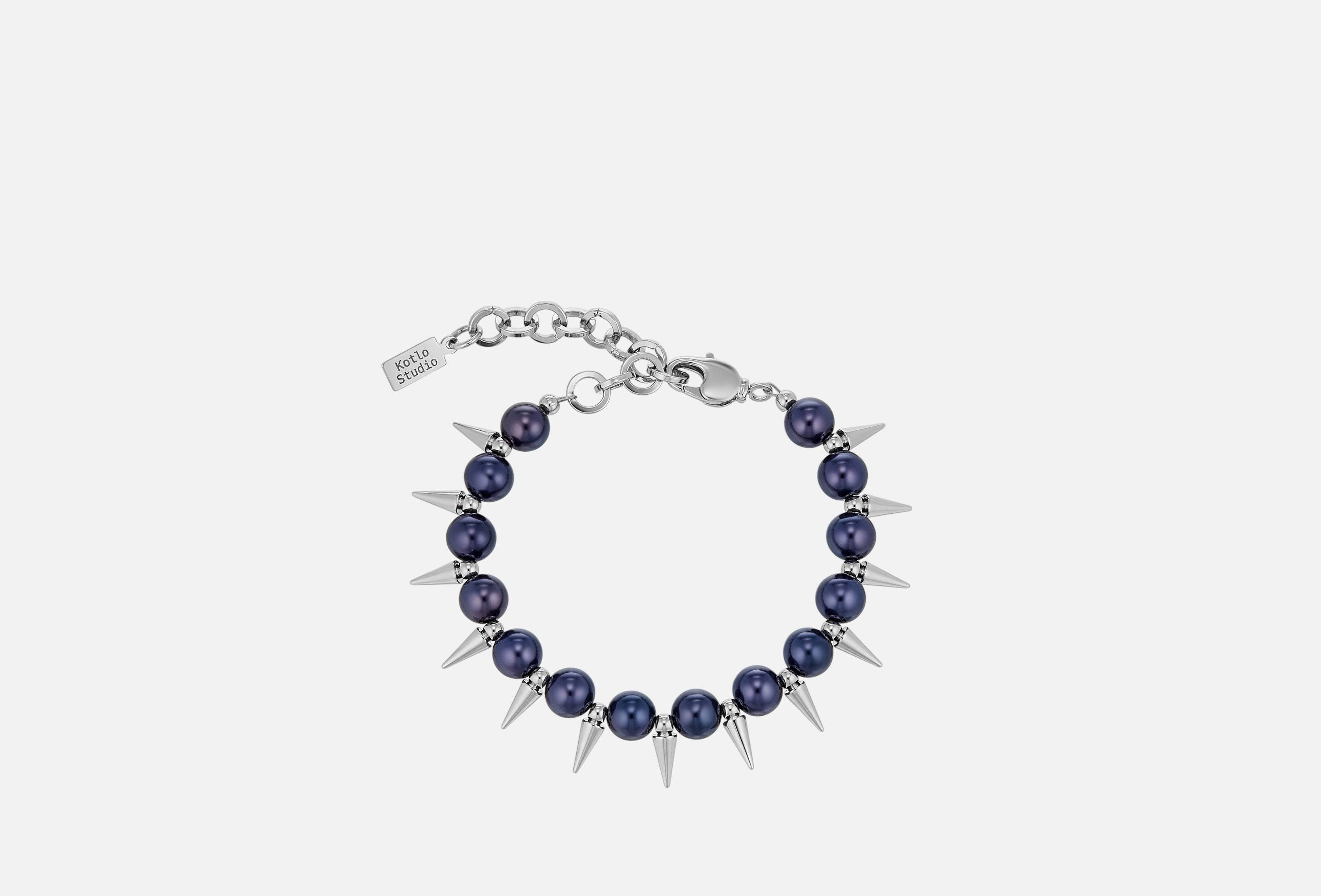 Kotlo Studio Браслет Punks Still Alive Silver-Blue 1 шт — купить, цена ...