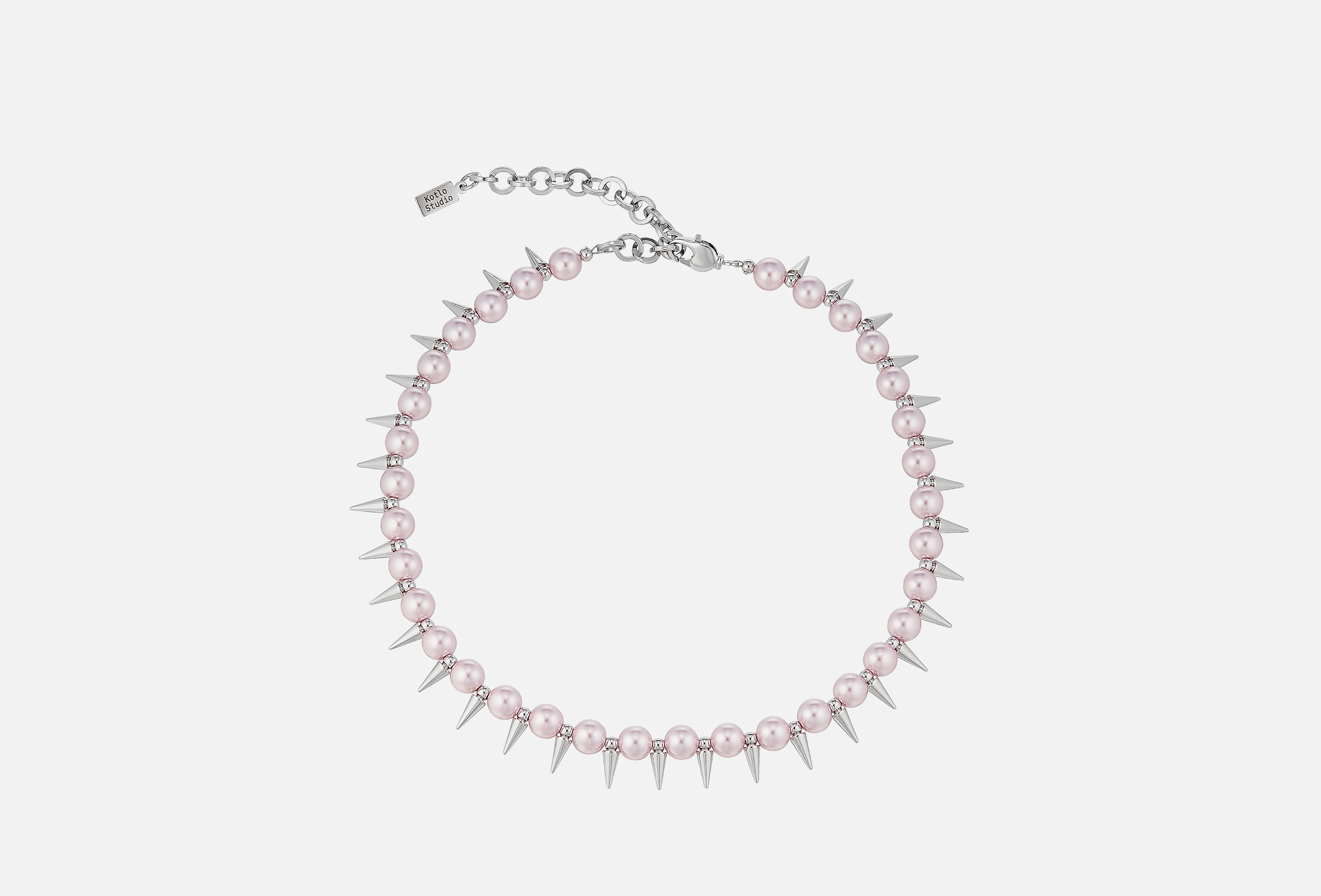 Kotlo Studio Колье Punks Still Alive Silver-Pink 1 шт — купить, цена в ...