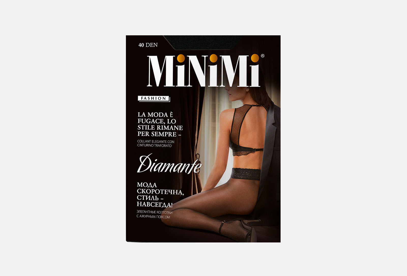 MiNiMi Колготки DIAMANTE Nero, 40 DEN 3 — купить, цена в Москве