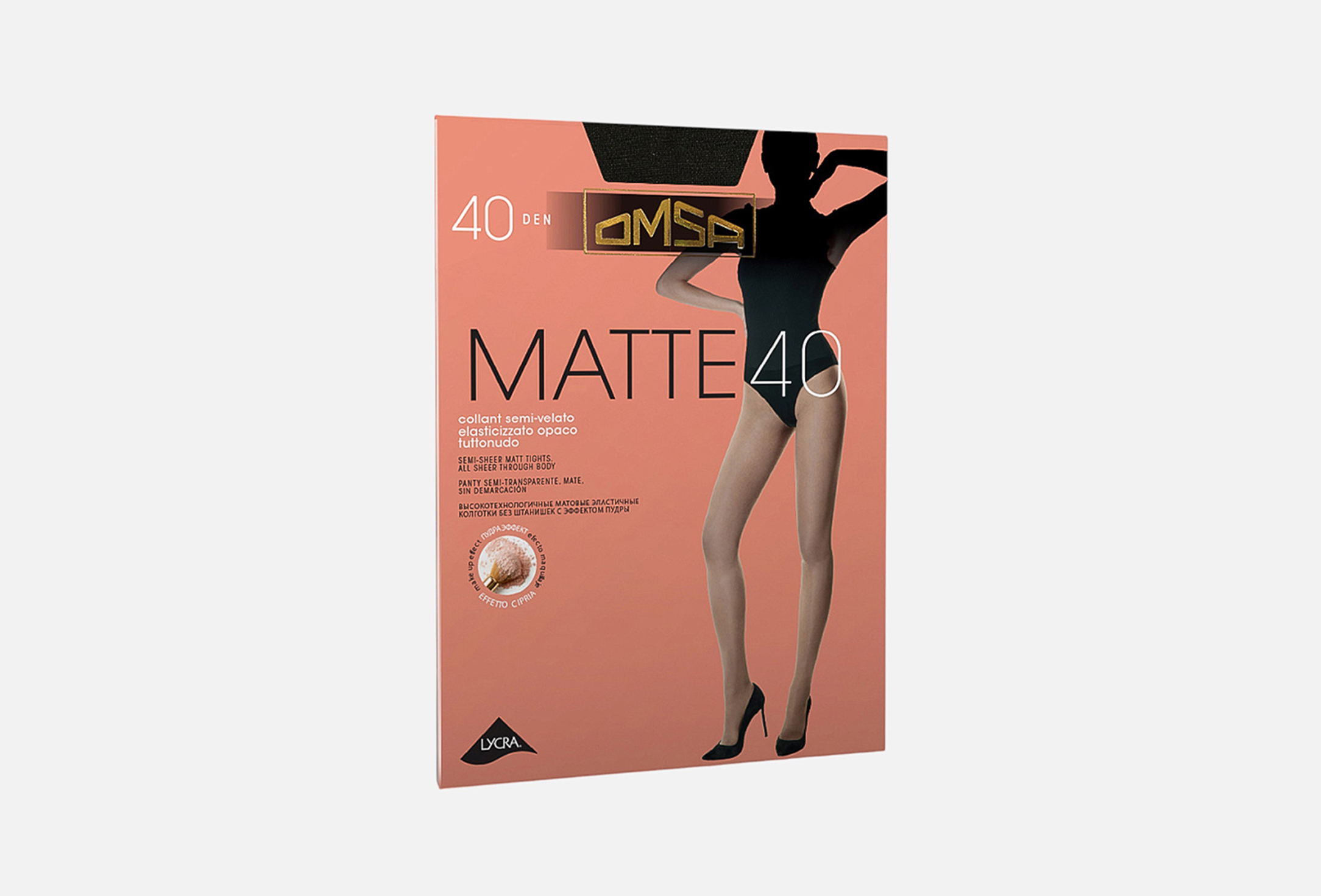 Omsa Колготки Matte Nero, 40 den Nero 2 — купить, цена в Москве