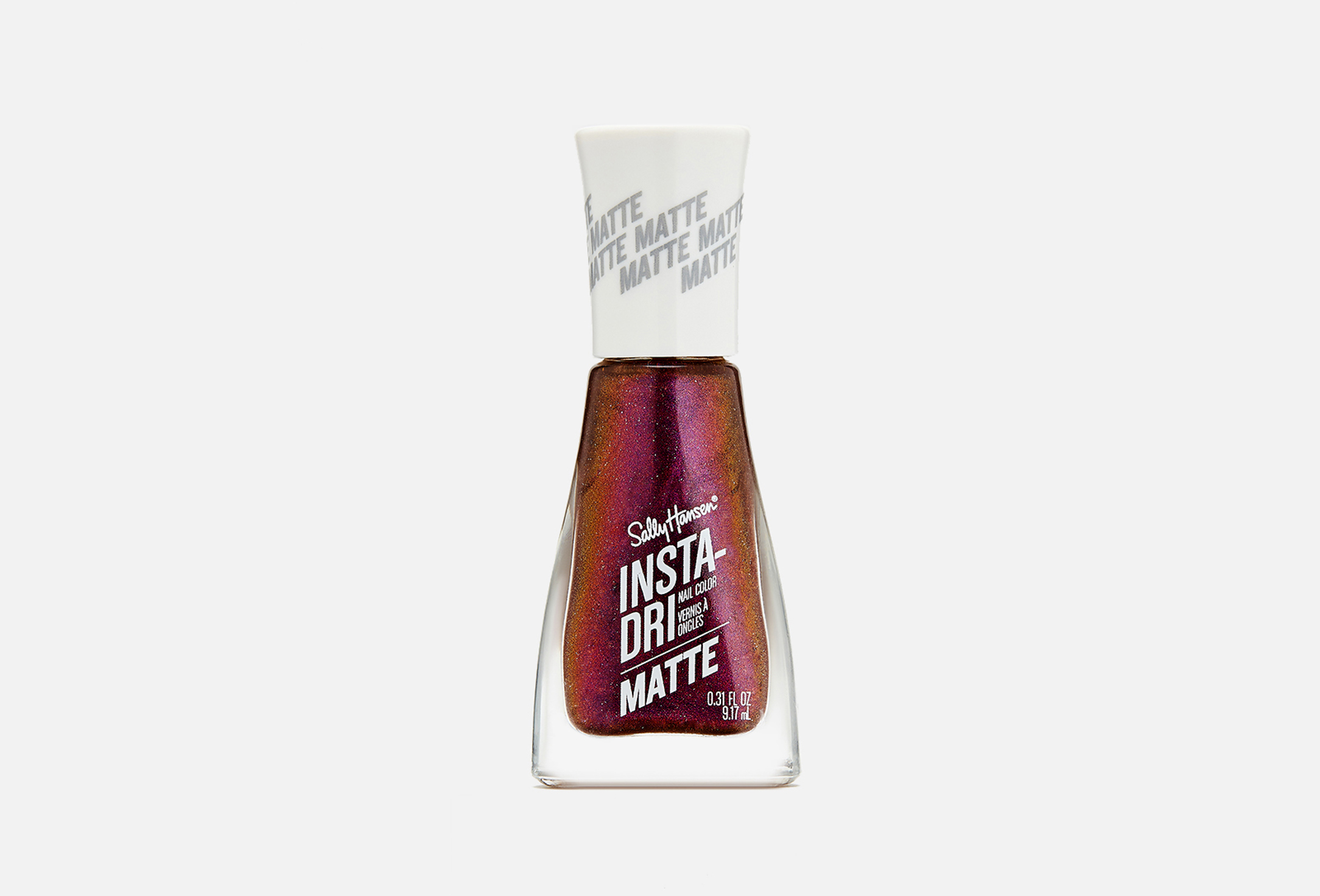 Sally Hansen Лак для ногтей Insta-Dri Matte 015 Burnished Wine 9.17 мл ...