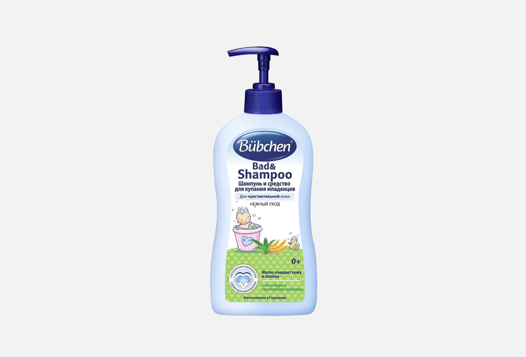 Bubchen Средство 2в1 для младенцев Baby Shampoo and Bath Product 400 мл ...