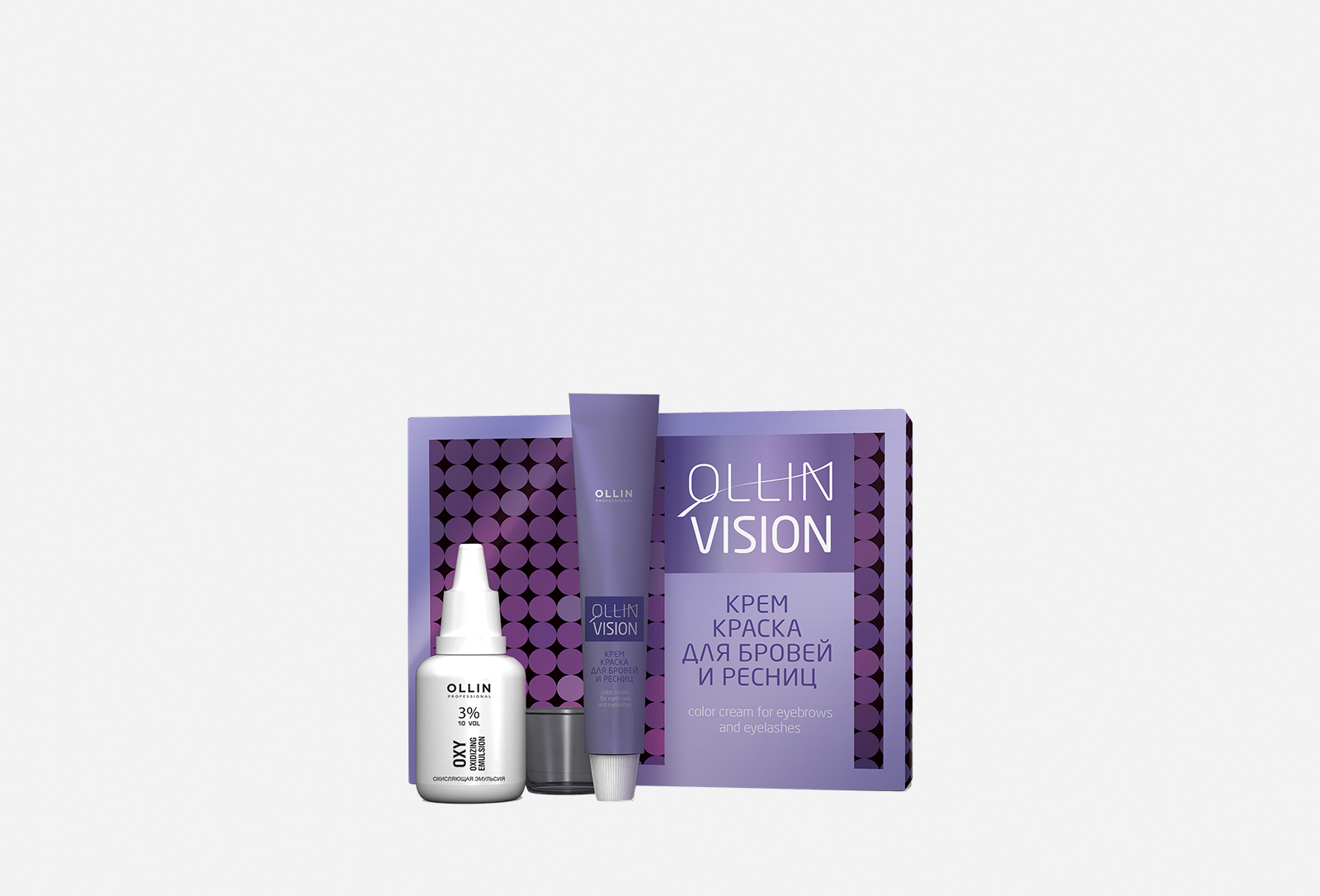 Ollin Professional Крем-Краска для Бровей и Ресниц VISION brown 40 мл ...
