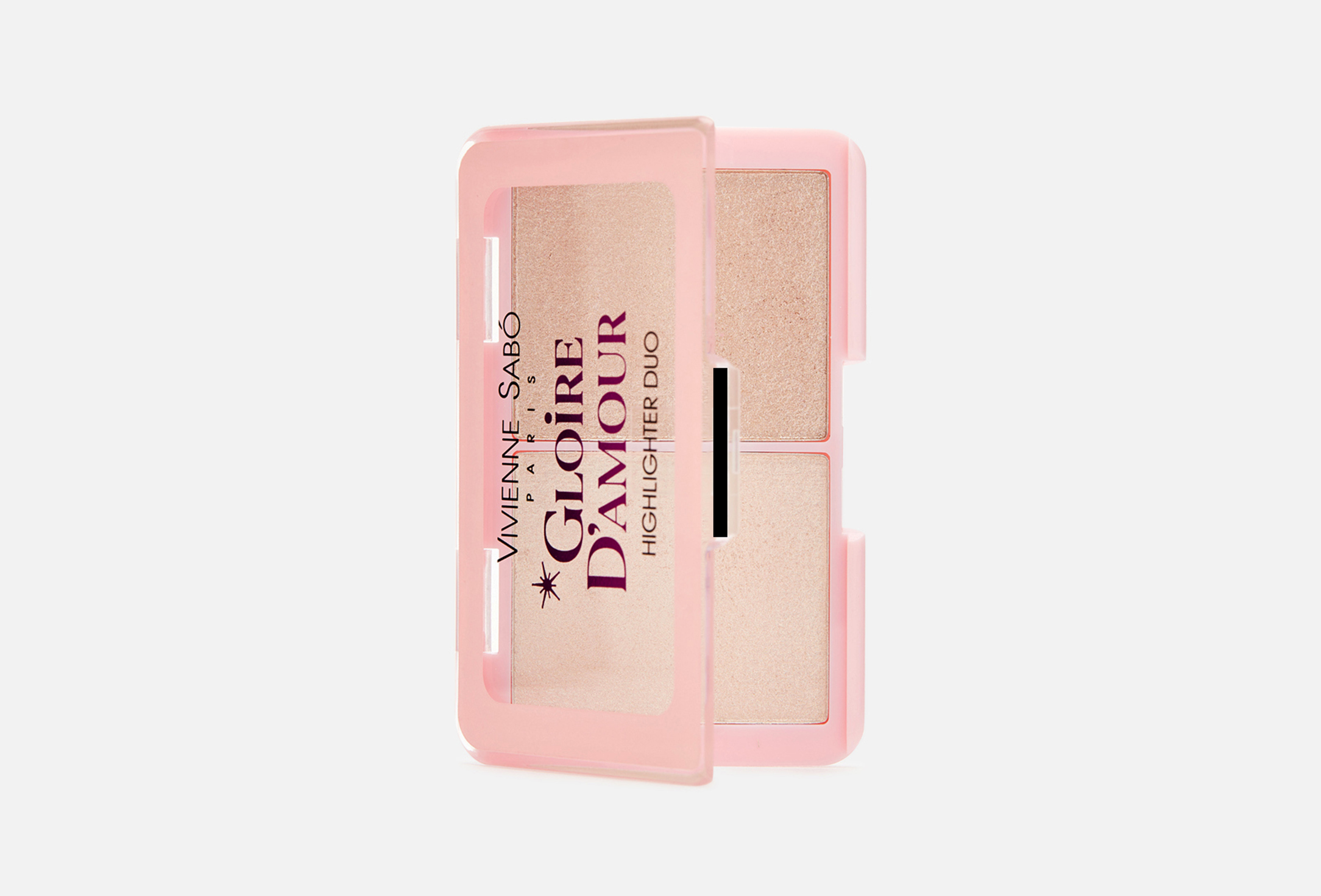 VIVIENNE SABO Мини палетка хайлайтеров Gloire d'amour 01 светло-розовый 6 г — купить, цена в Москве