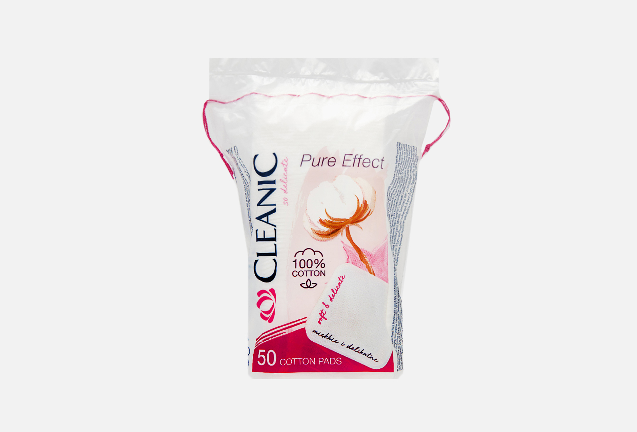 Cleanic Ватные диски Pure Effect 50 шт — купить, цена в Москве