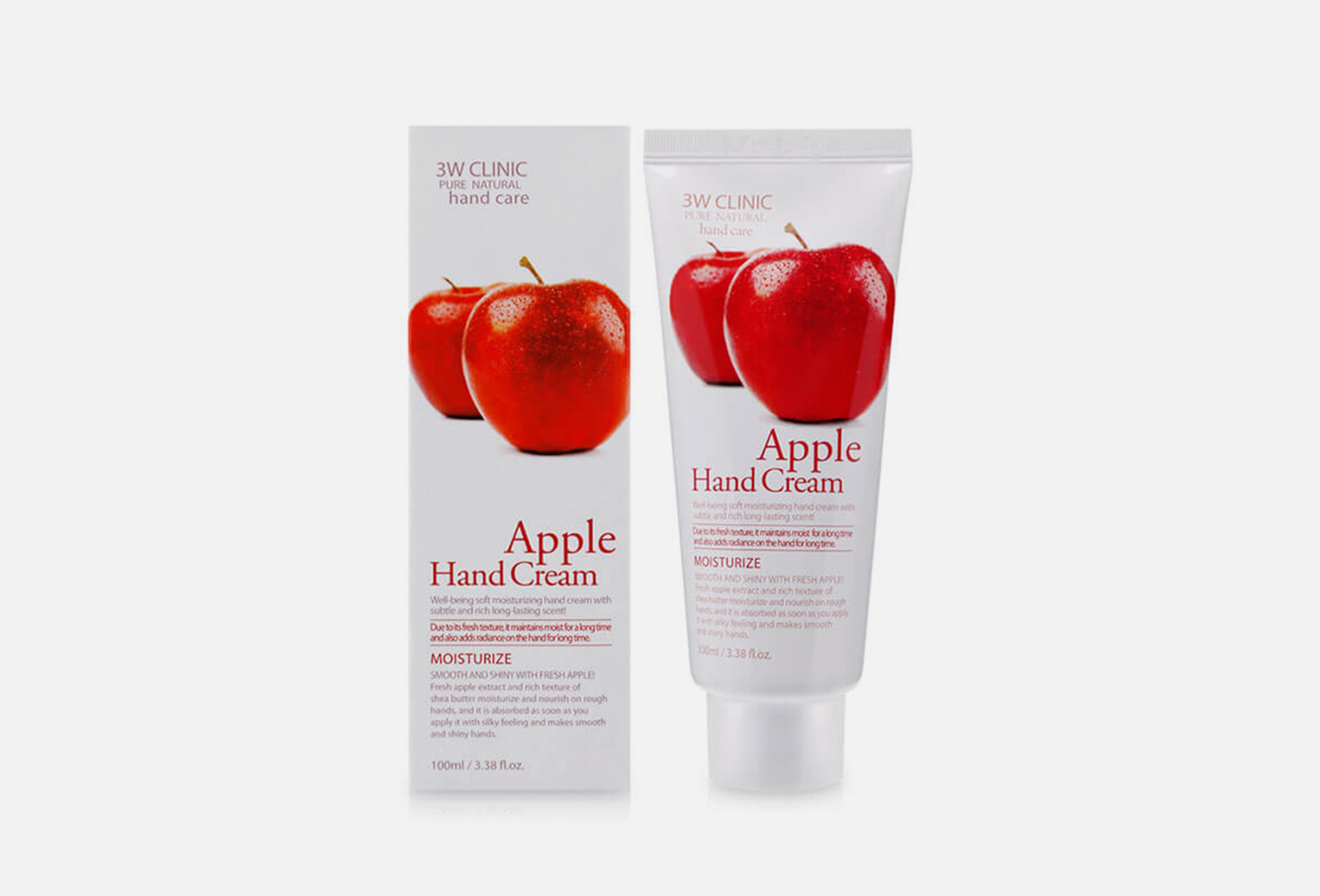 3W CLINIC Крем для рук Moisturizing Apple Hand Cream 100 мл — купить в ...