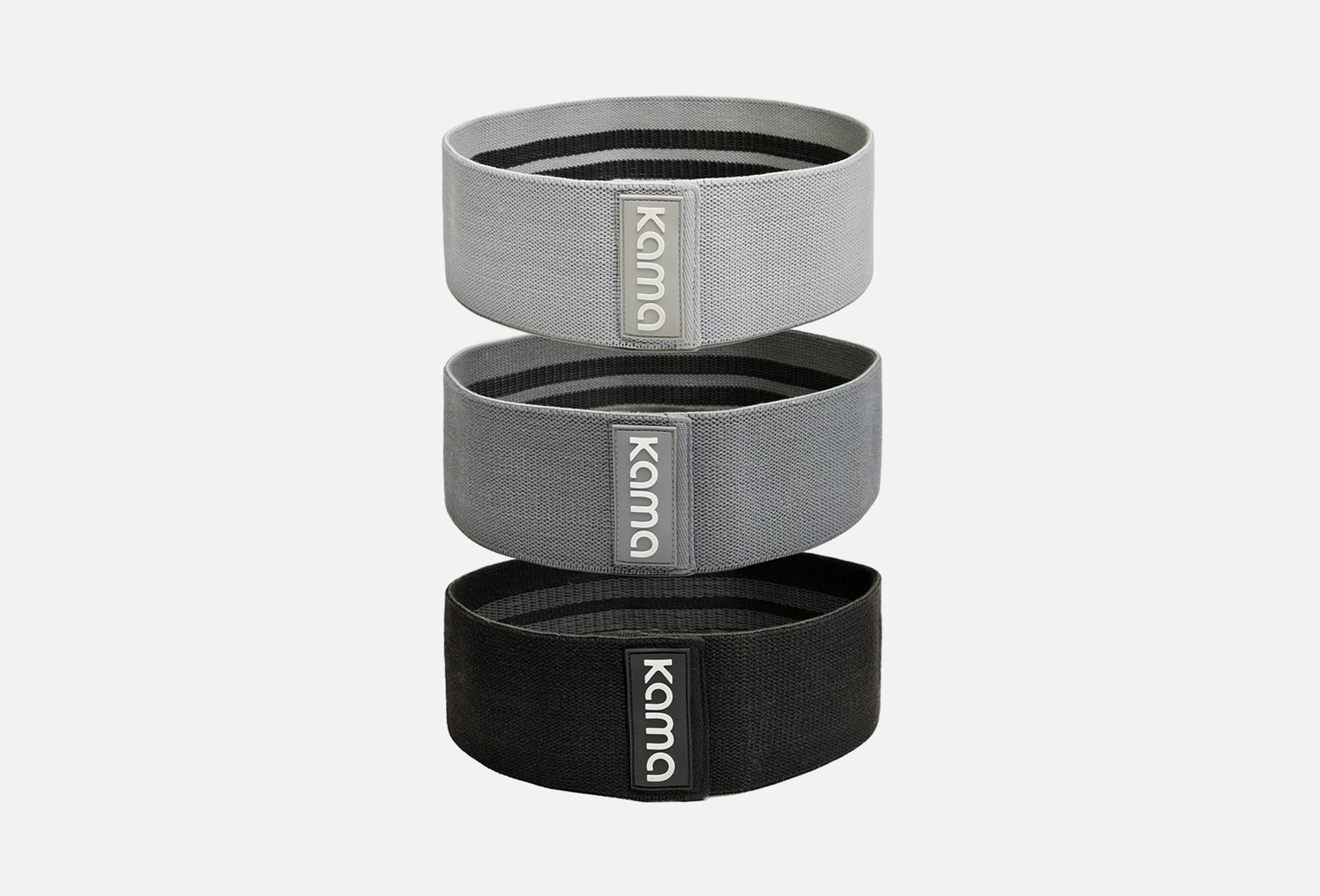 Kama Набор тканевых фитнес резинок Expander grey Серый 3 шт — купить ...