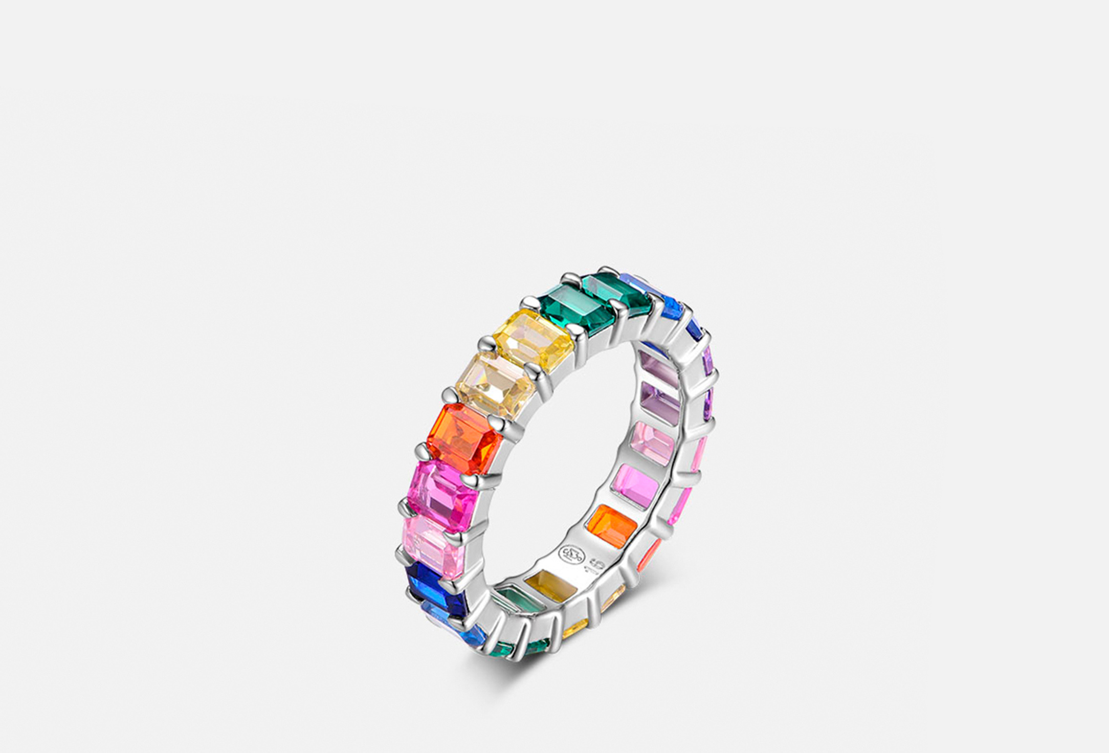 EVGENIA moment Кольцо Eternity rainbow 15 — купить, цена в Москве