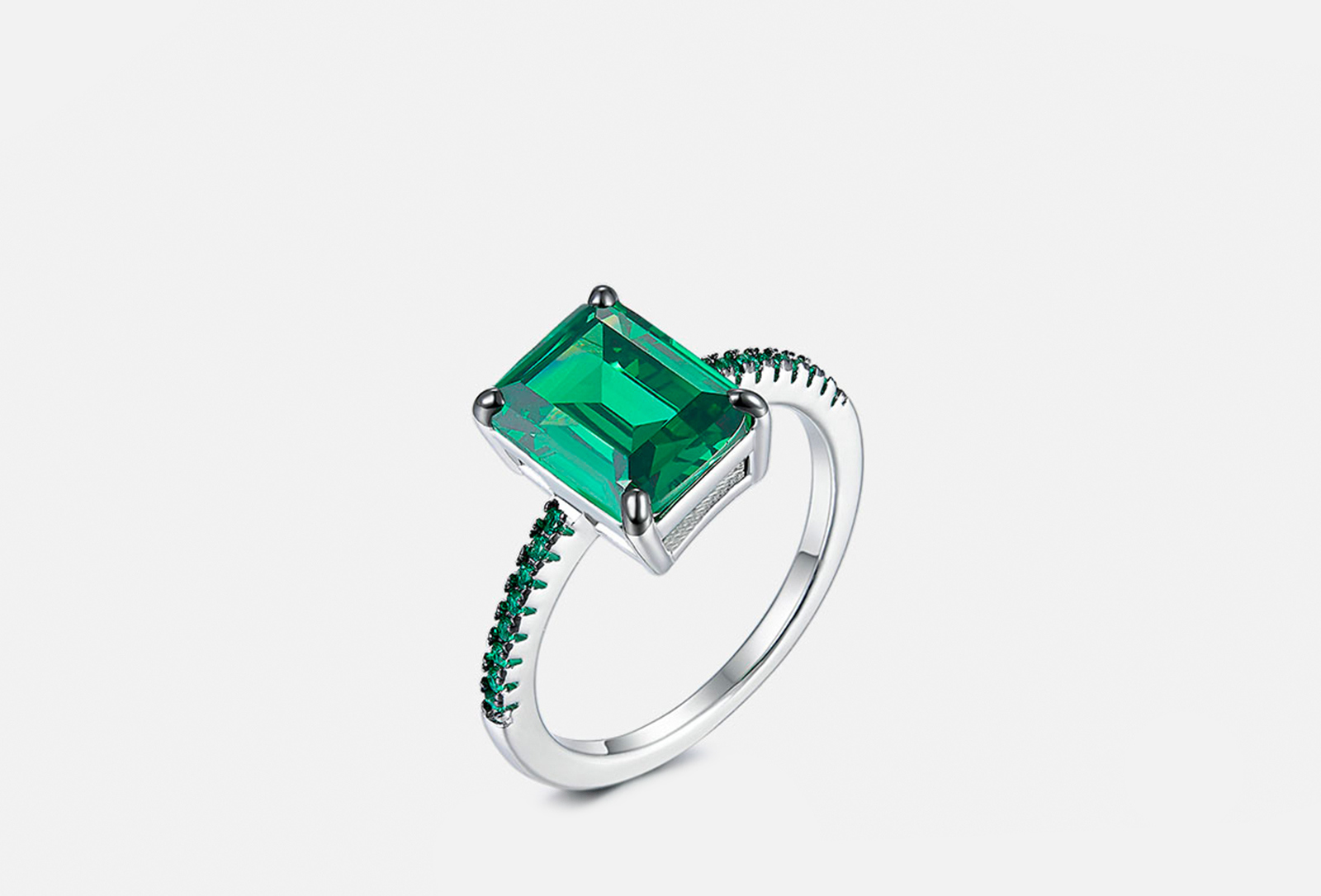 EVGENIA moment Кольцо Eternity green 17 — купить в Москве