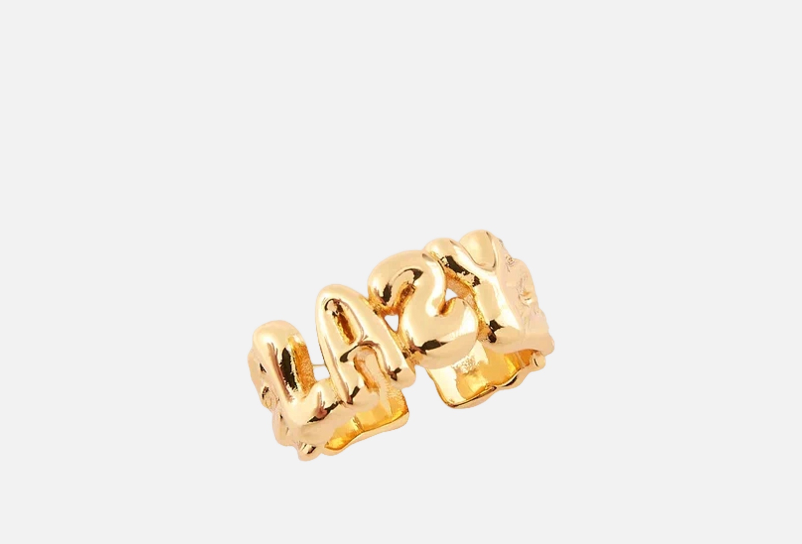 OBNIMISHKI Кольцо LAZY gold 16 — купить, цена в Москве