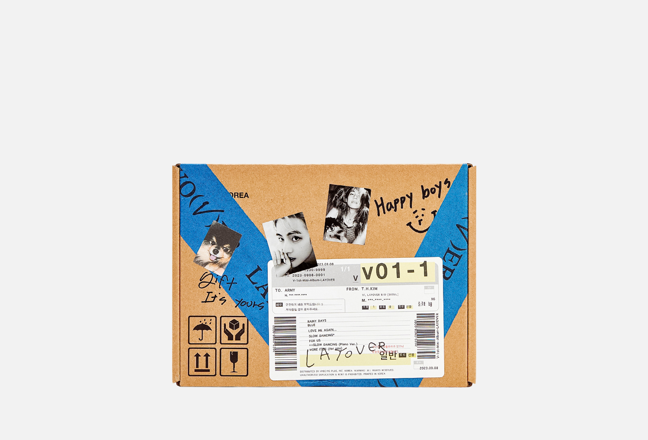 Stars Store Музыкальный альбом V (BTS) - Layover Blue ver. 1 шт ...